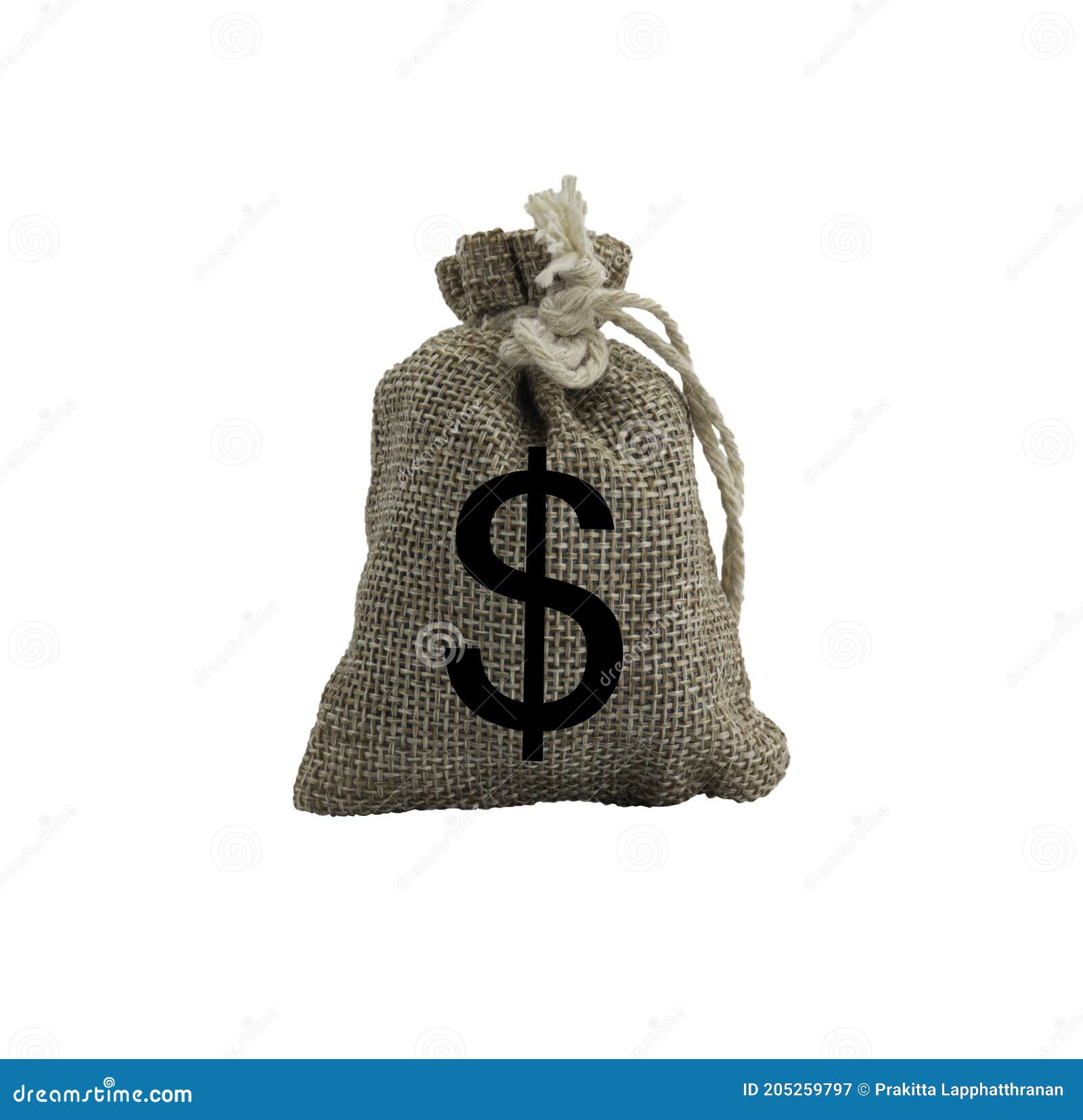 A Sack on a White Background Stock Image - Image of sack, full: 205259797