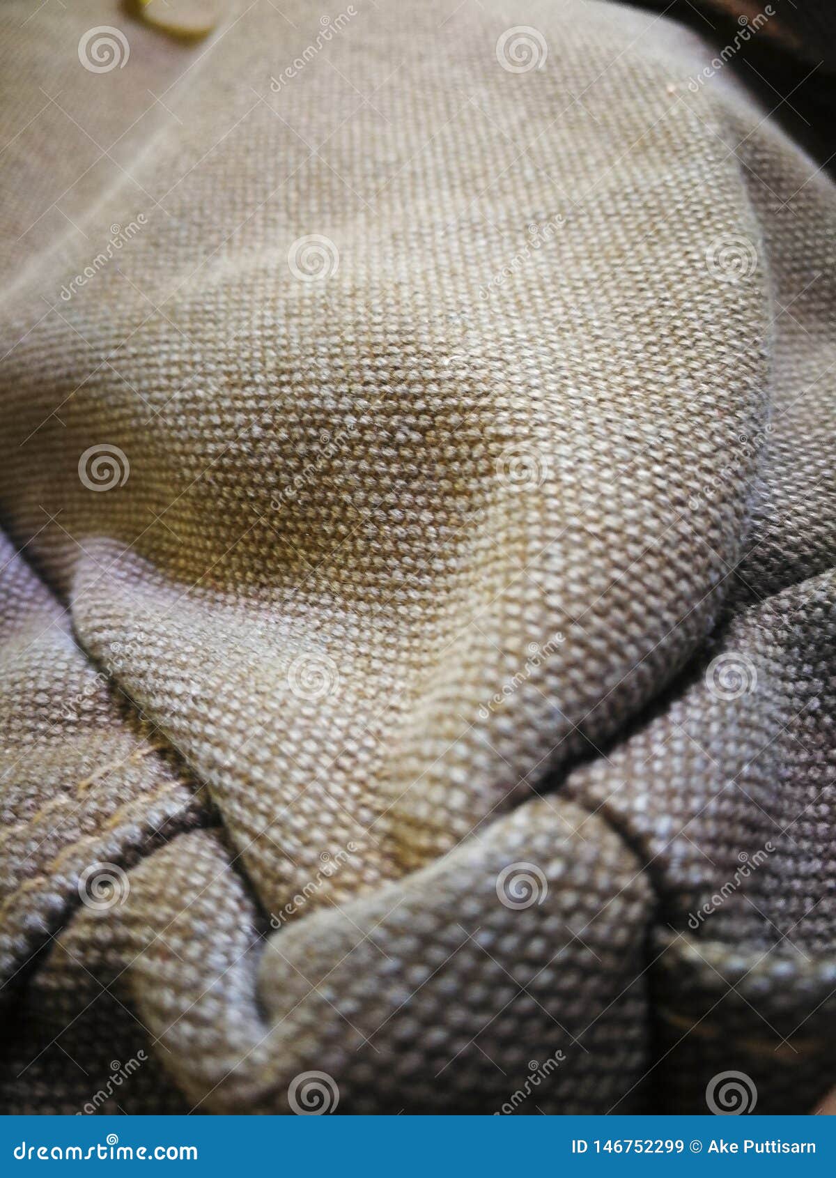 Sackcloth Pattern. Cloth Bag Thick Sewing Marks on the Bottom of the ...