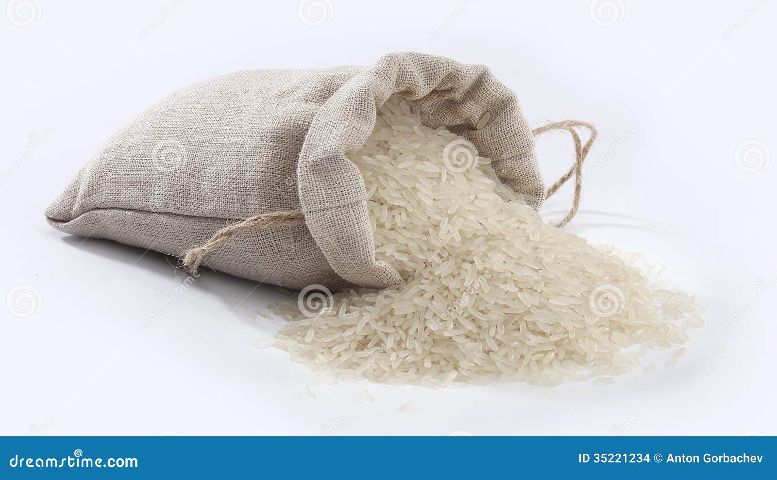 Sacking with rice stock photo. Image of rice, sacking - 35221234
