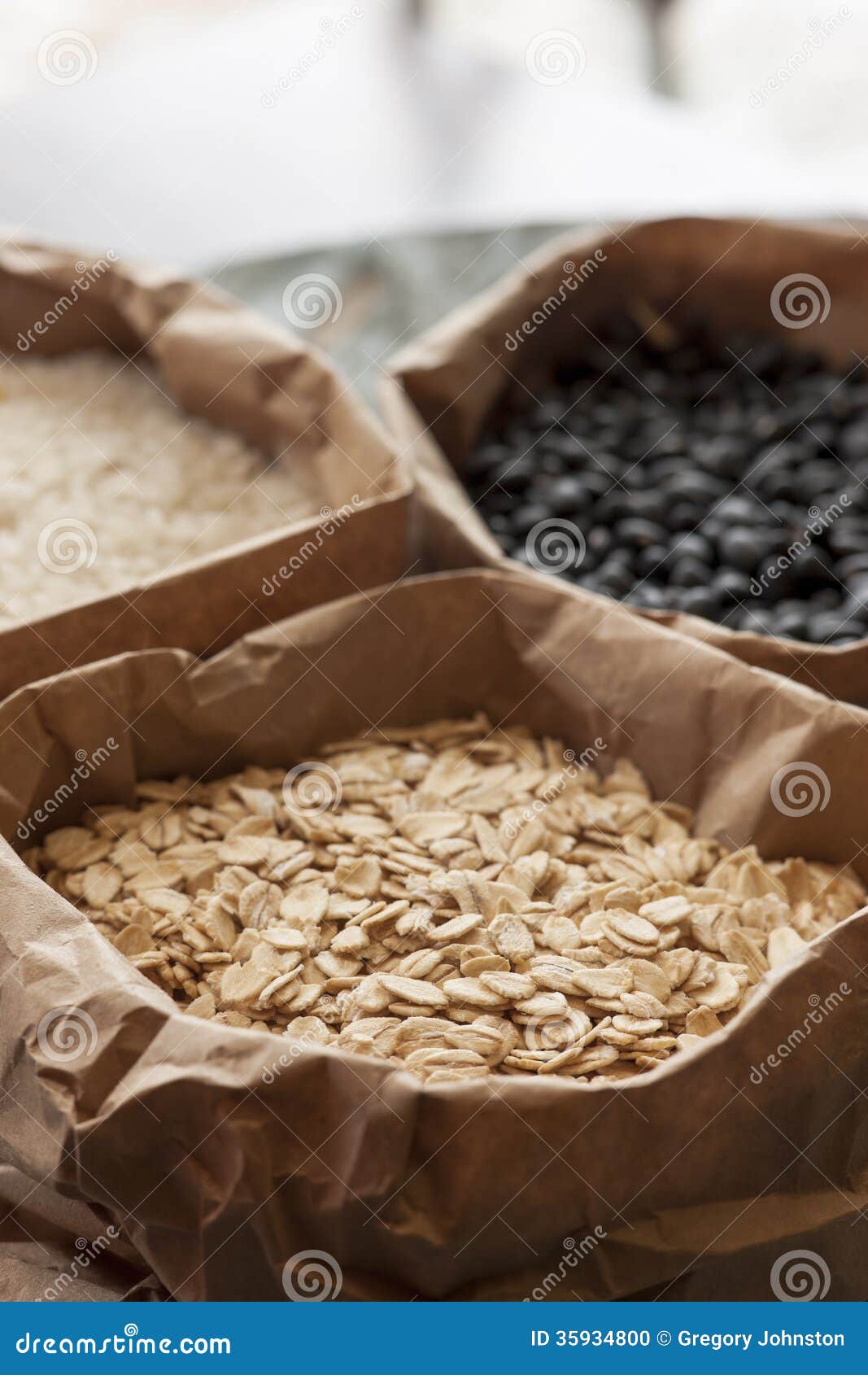 Sacks of grains. stock photo. Image of natural, organic - 35934800