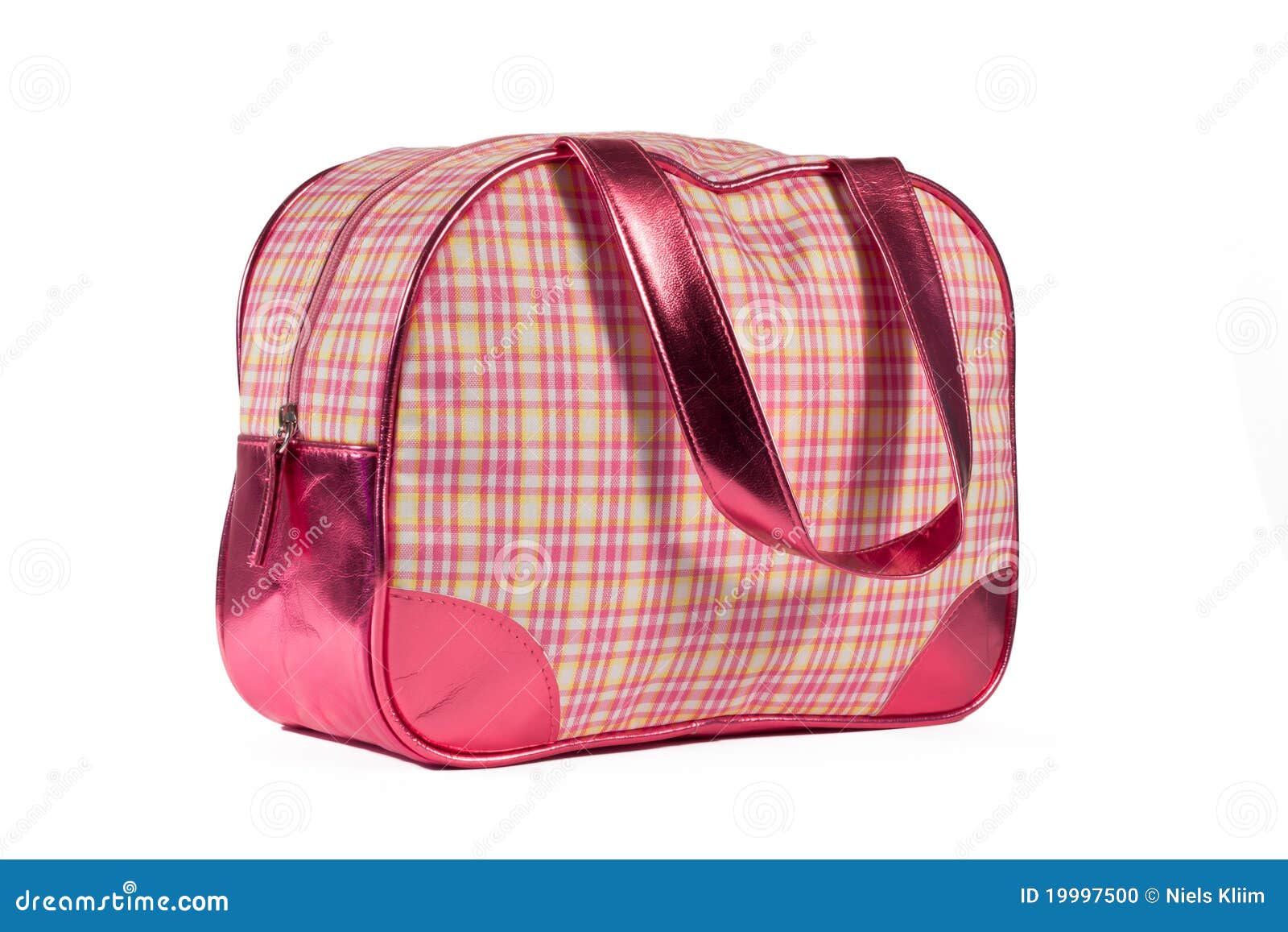 Saco brilhante cor-de-rosa foto de stock. Imagem de moderno - 19997500