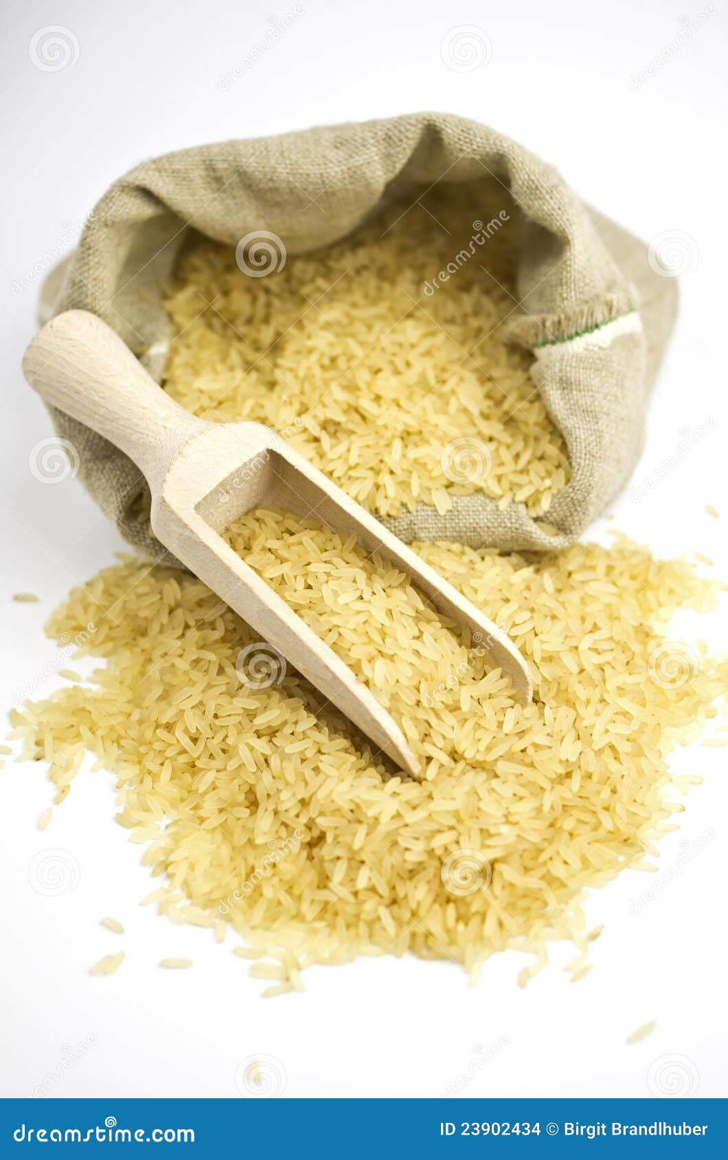 Saco com arroz foto de stock. Imagem de cozinha, lado - 23902434
