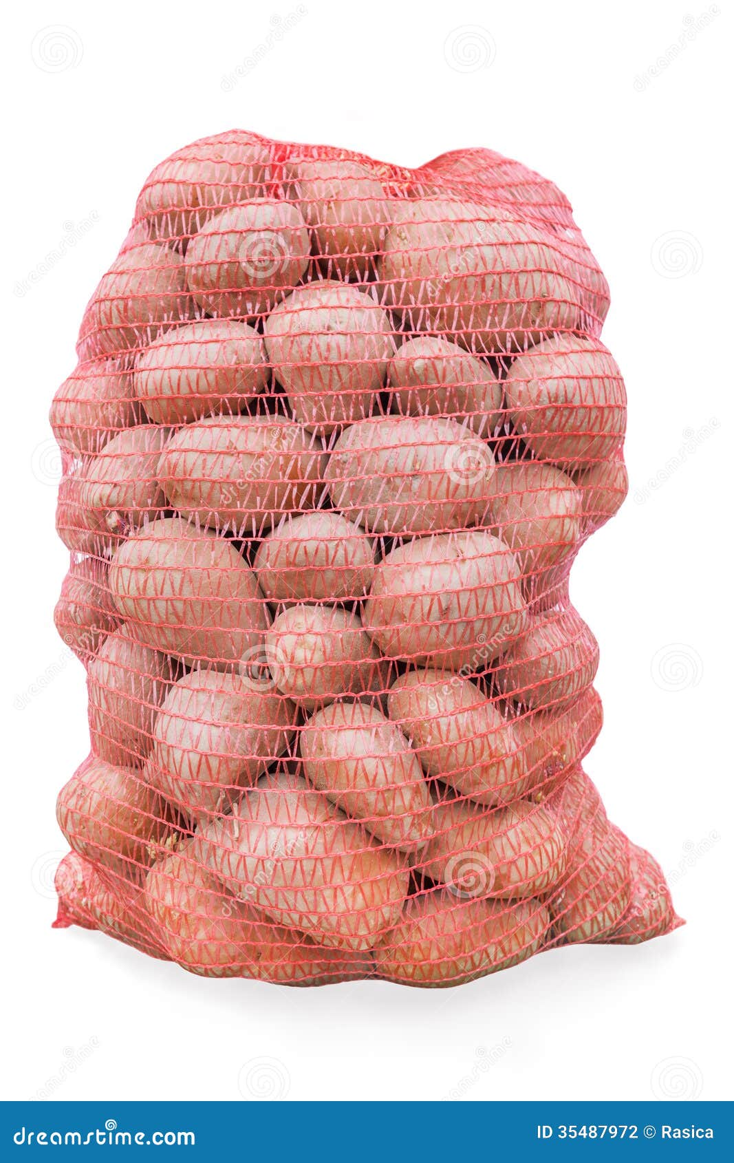 Saco De Batatas Em Um Fundo Branco, Isolado Foto de Stock - Imagem de ...