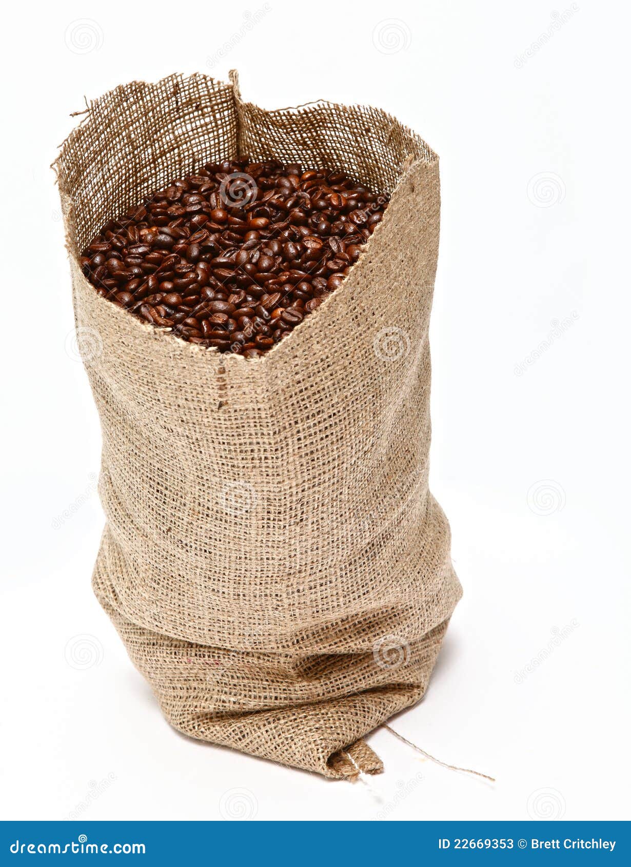 Saco de granos de café imagen de archivo. Imagen de saco - 22669353