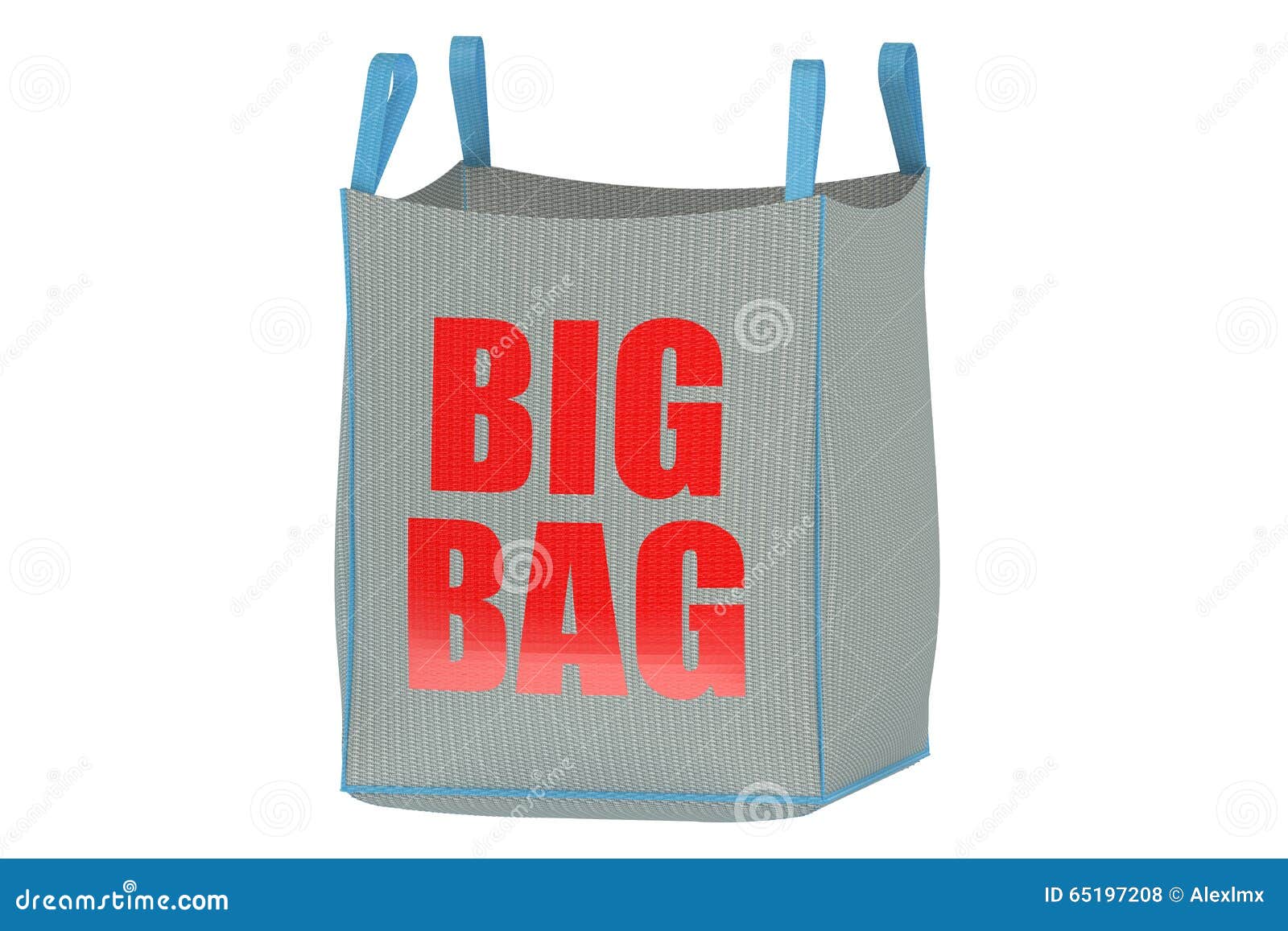 Saco grande 3D ilustração stock. Ilustração de objeto - 65197208