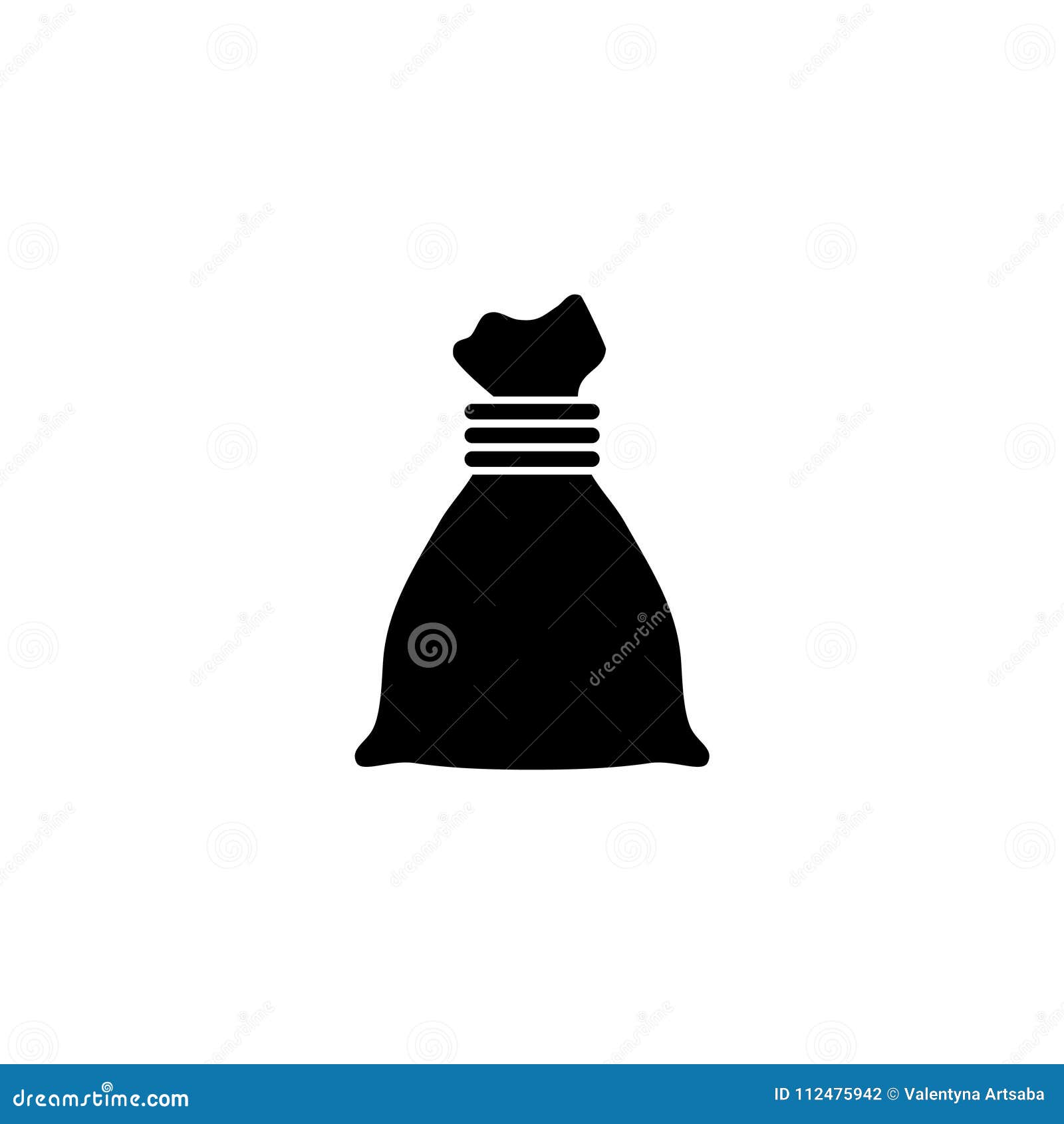 Saco Icono Plano Del Vector Del Bolso Ilustración del Vector ...