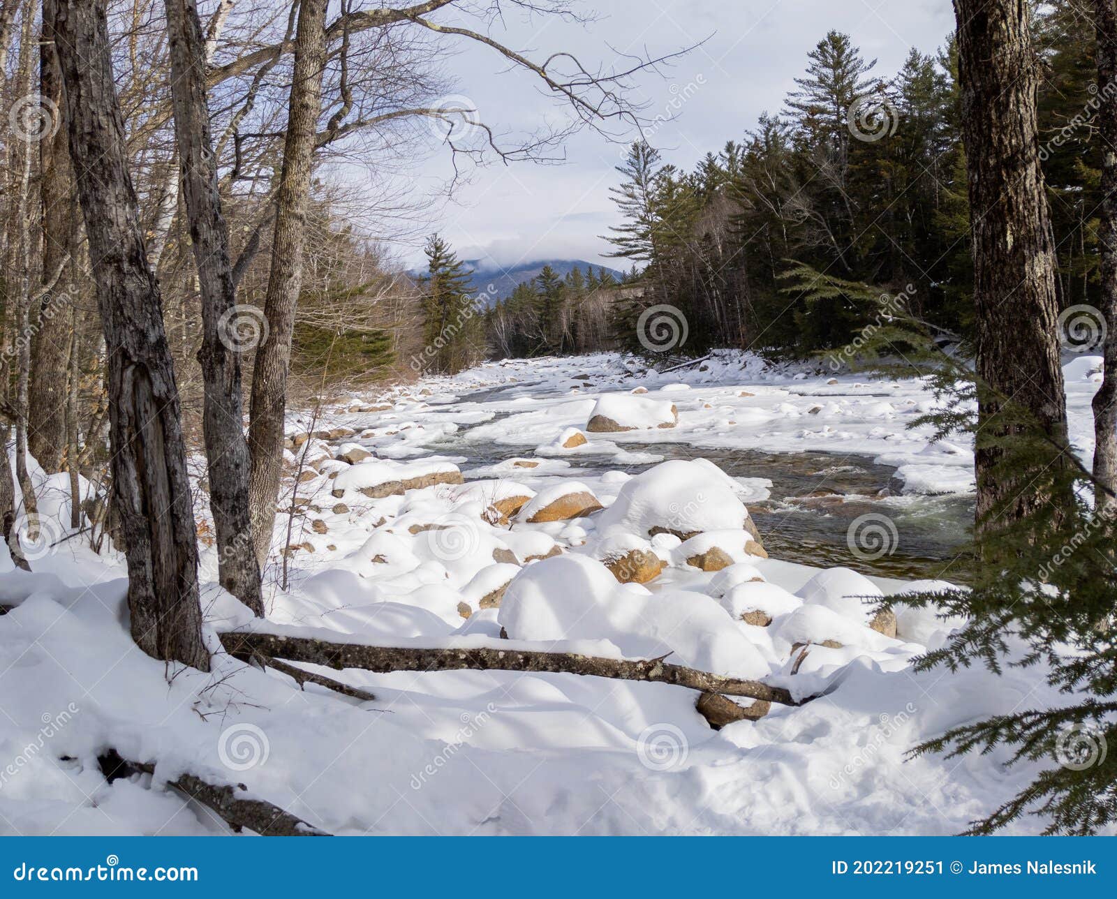 The Saco River Adjoining The Two Towns Of Biddeford And Saco In Maine ...