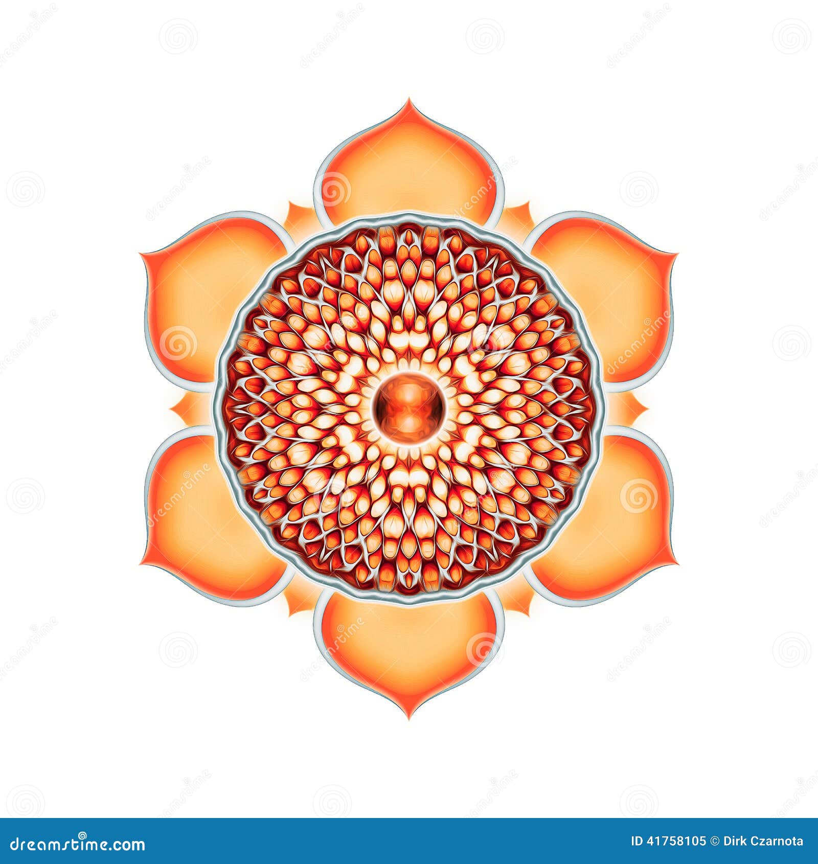 The Sacral Chakra Mandala Stock Image | CartoonDealer.com #41758105