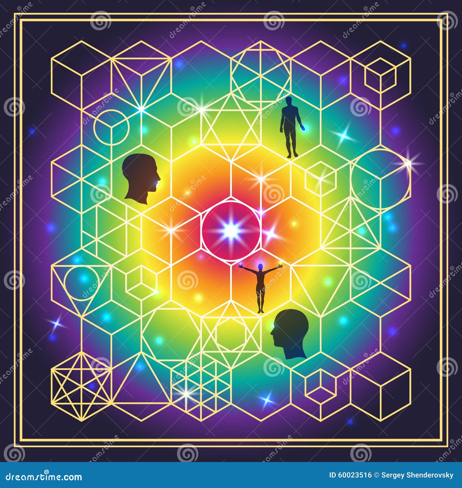 Sacral Geometry stock vector. Illustration of design - 60023516