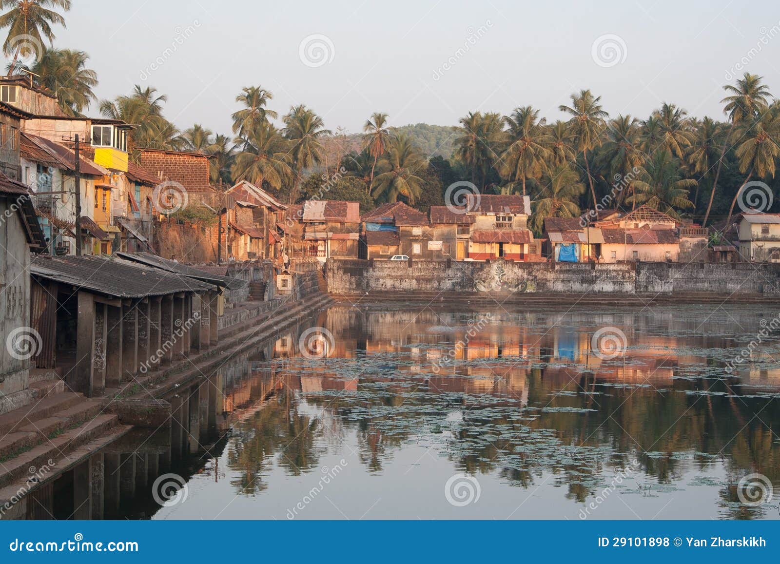 Sacral Pond Koti Tirtha stock photo. Image of asia, estate - 29101898