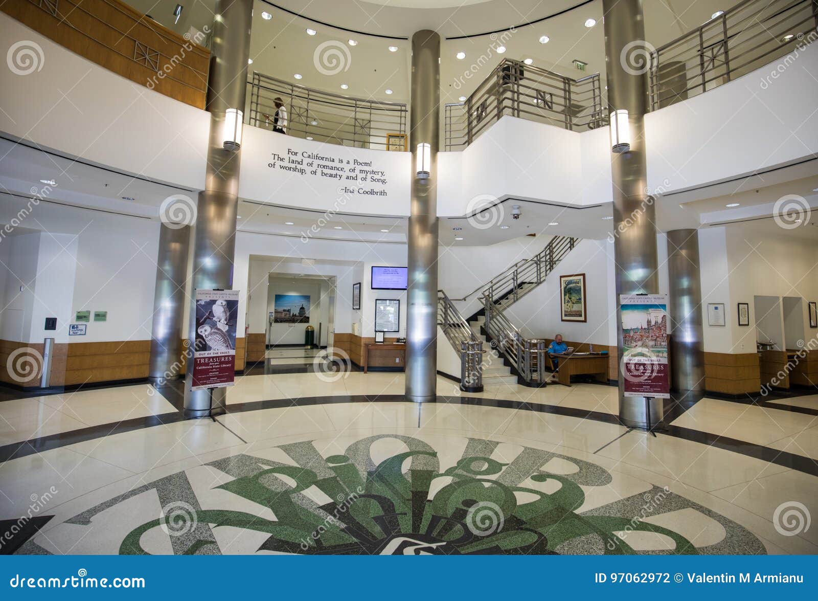 Sacramento public library editorial photography. Image of indoor - 97062972