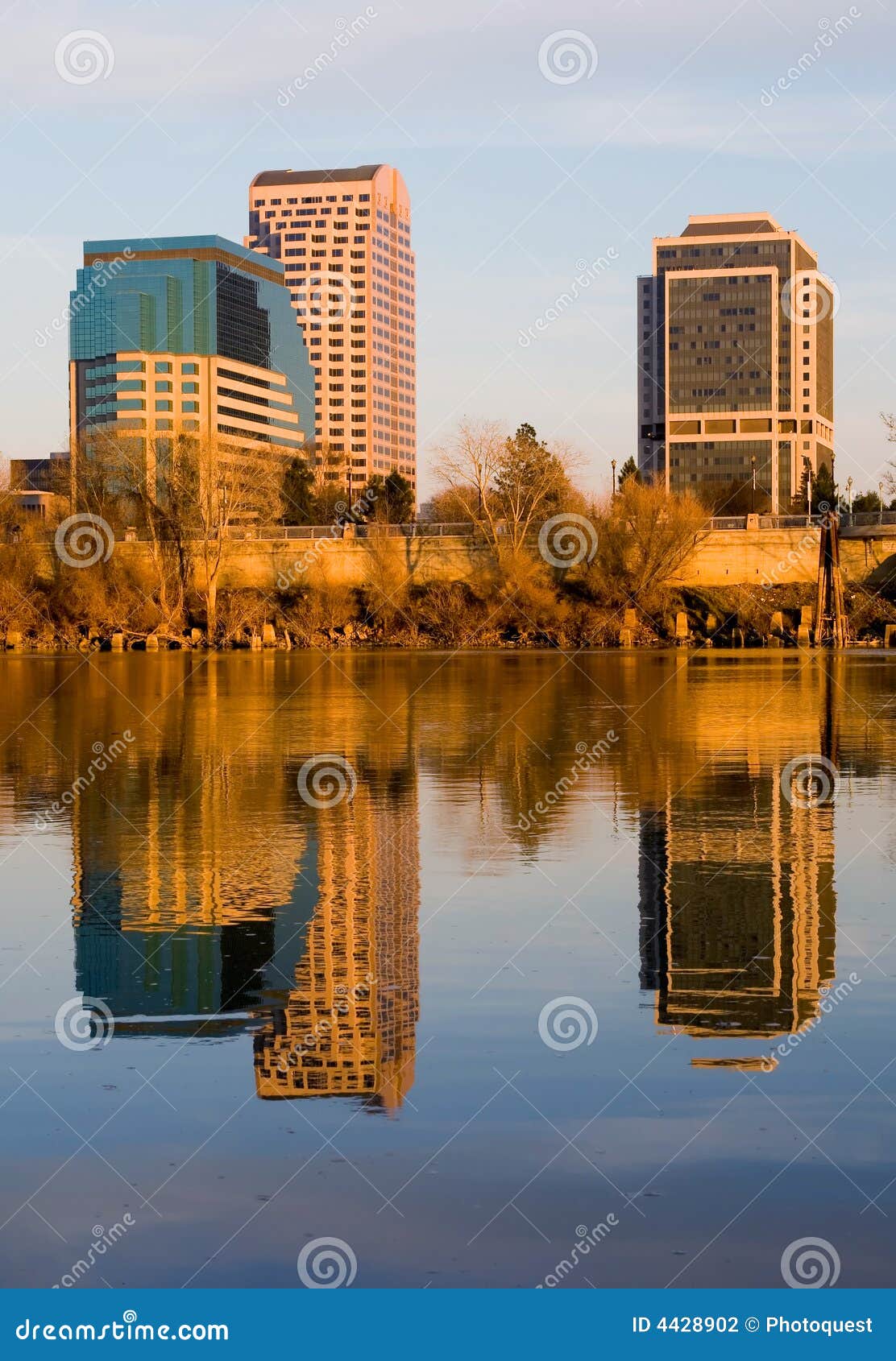 Sacramento at sunset stock photo. Image of river, beautiful - 4428902