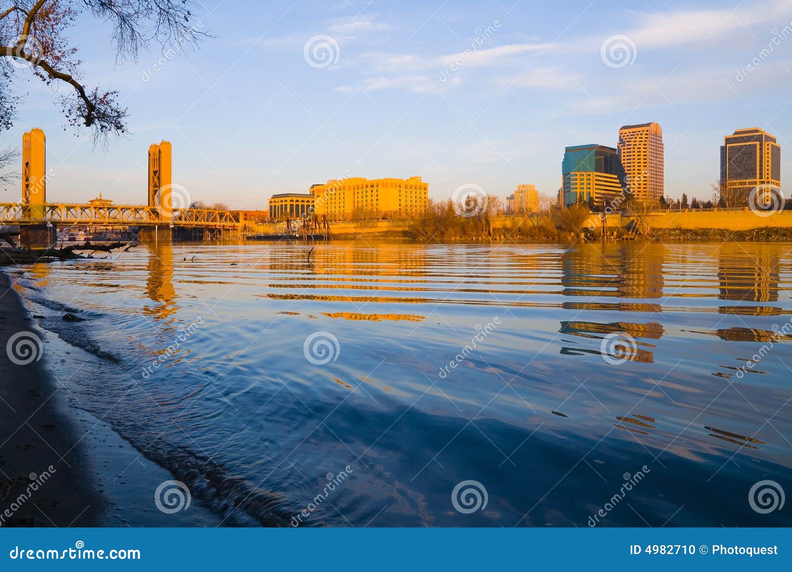 Sacramento at sunset stock photo. Image of landmark, city - 4982710