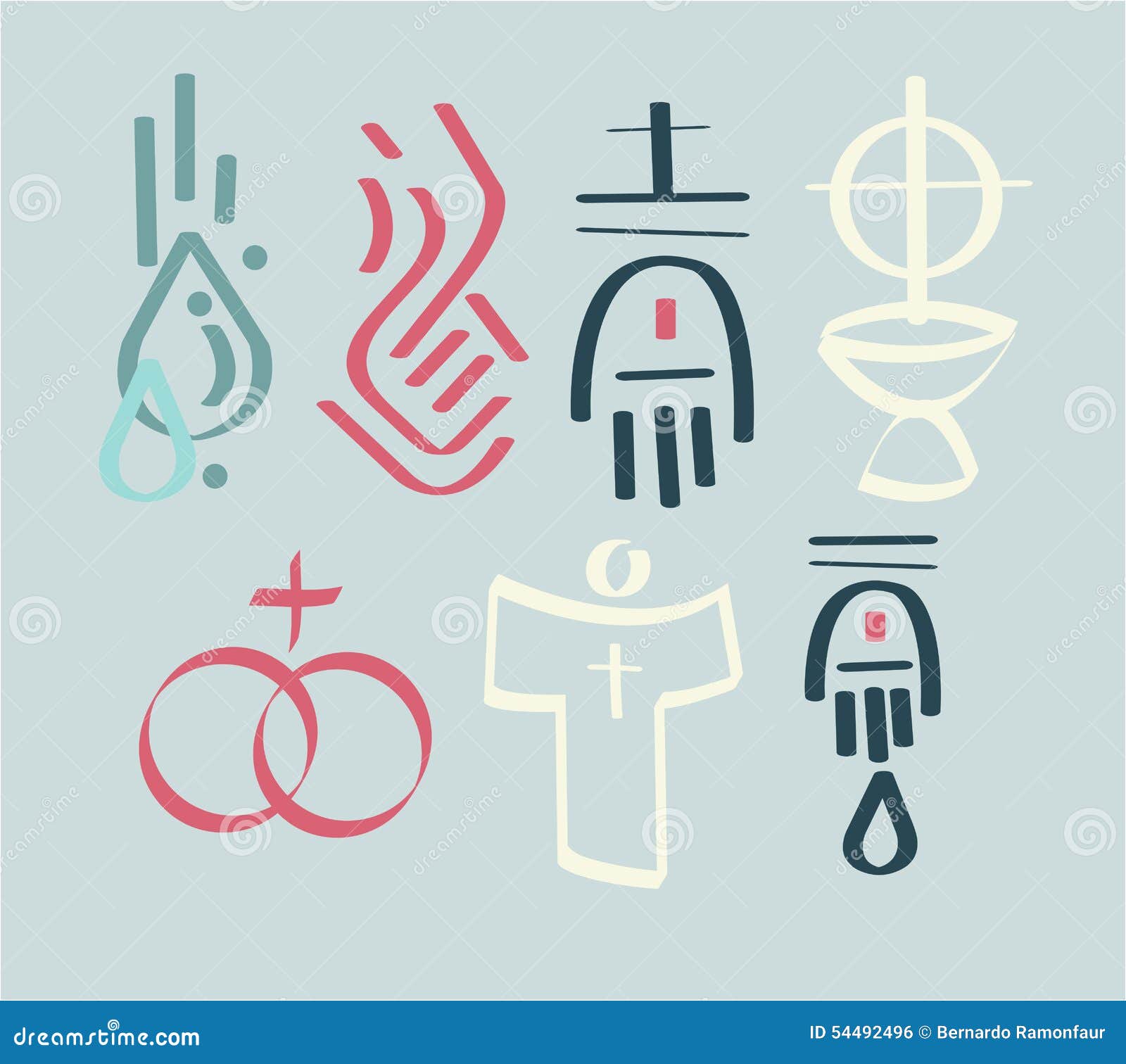Sacraments stock vector. Illustration of drawing, penance - 54492496