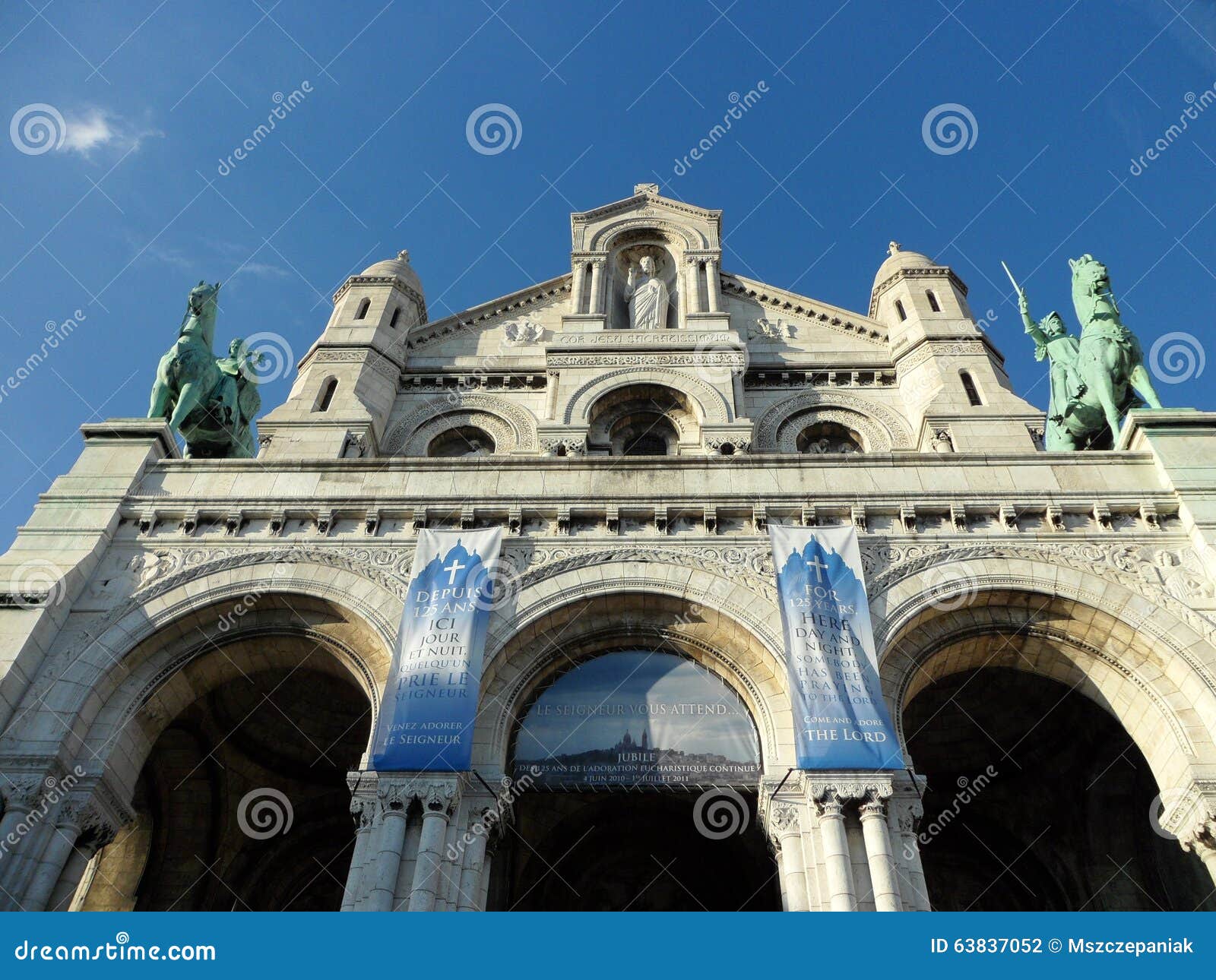 Sacre-Coeur Bazyliki Portyk Fotografia Editorial - Obraz złożonej z ...