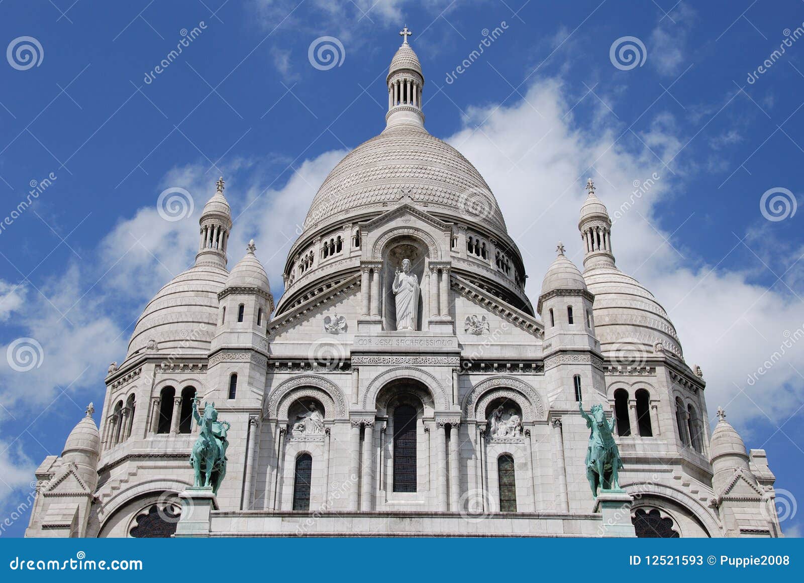 Sacre Coeur Paris stock image. Image of landmark, sacre - 12521593