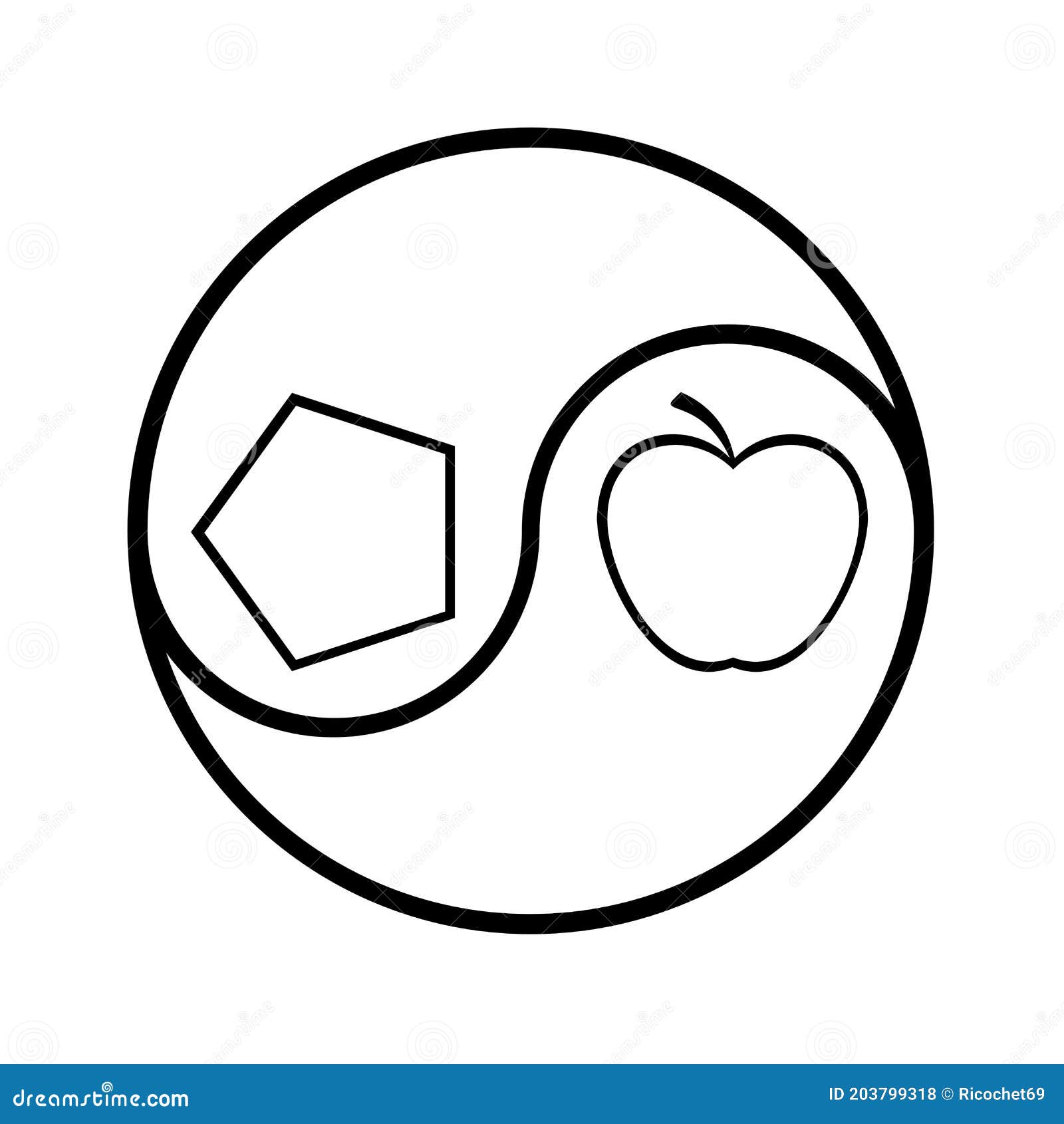 The Sacred Chao Symbol Icon Stock Illustration - Illustration of chao ...