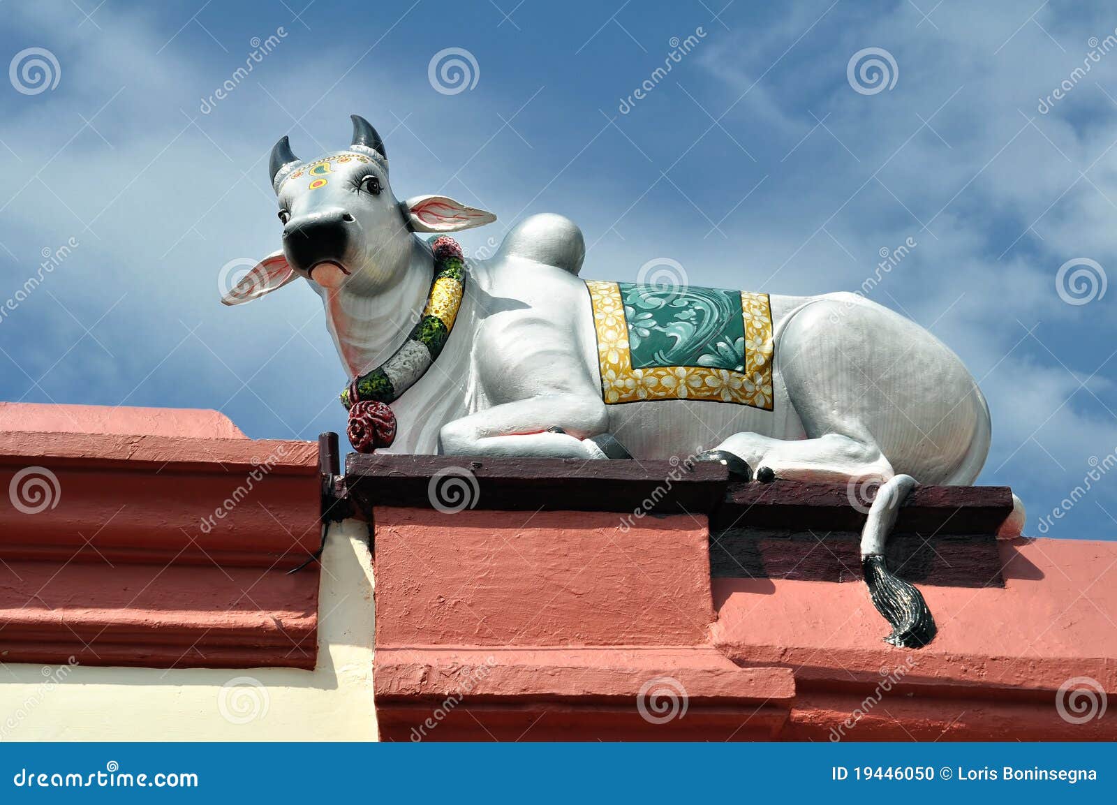 Sacred cow stock photo. Image of hindu, religion, statue - 19446050