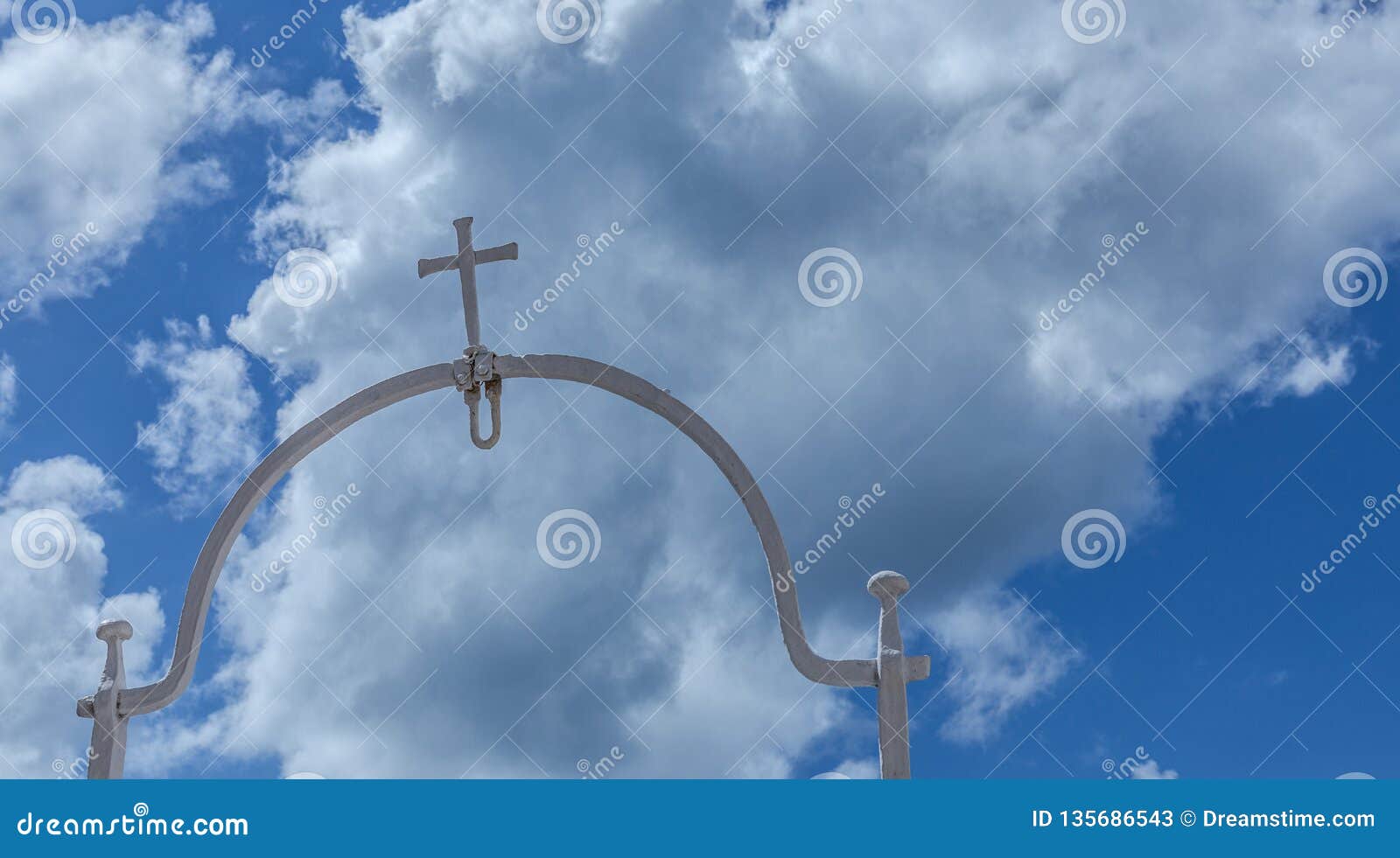 The Sacred Cross Reflected in the Sky. Stock Image - Image of lovely ...