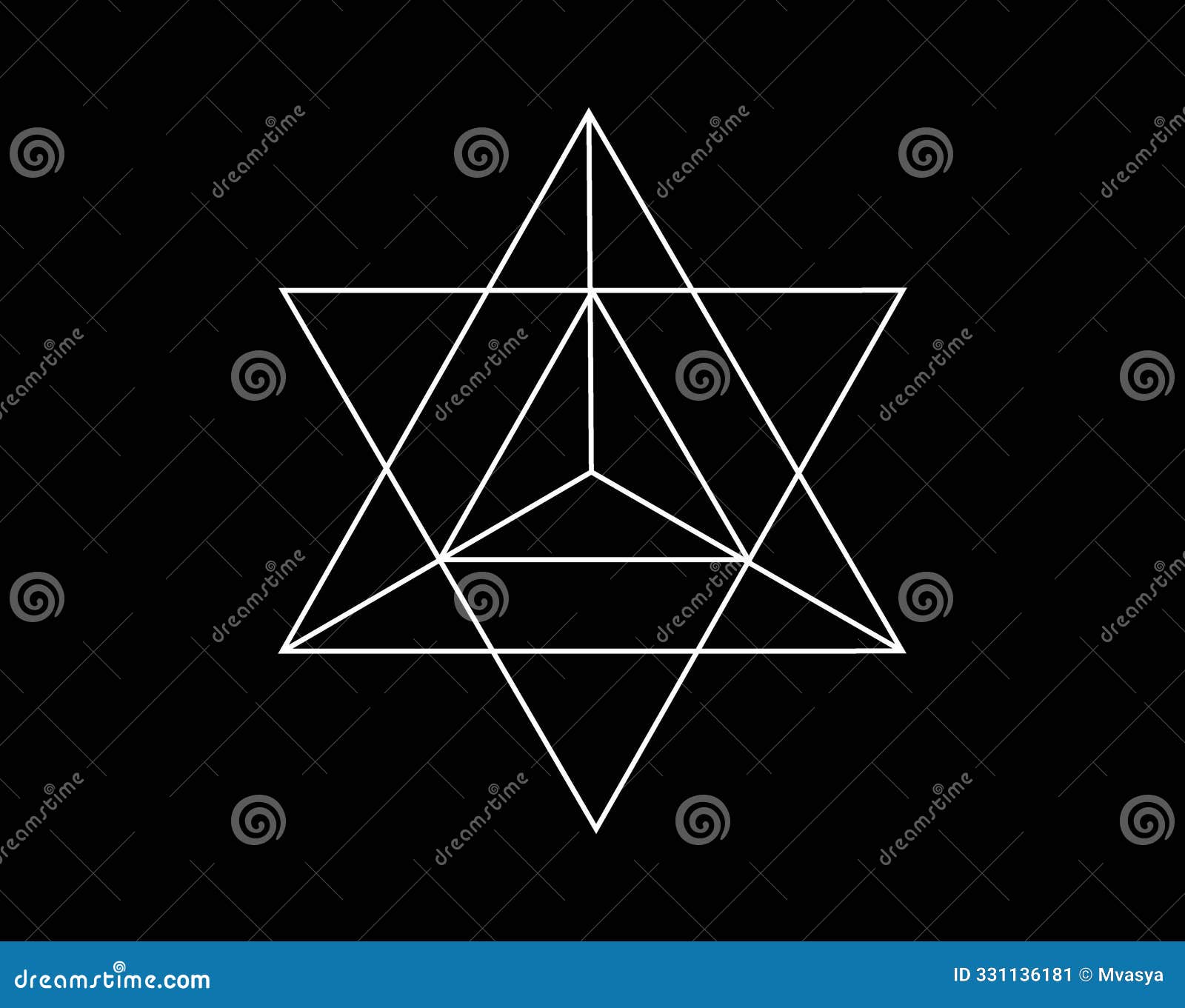Sacred Geometric Patterns of Merkaba. Sacred Geometry Merkabah Symbol ...