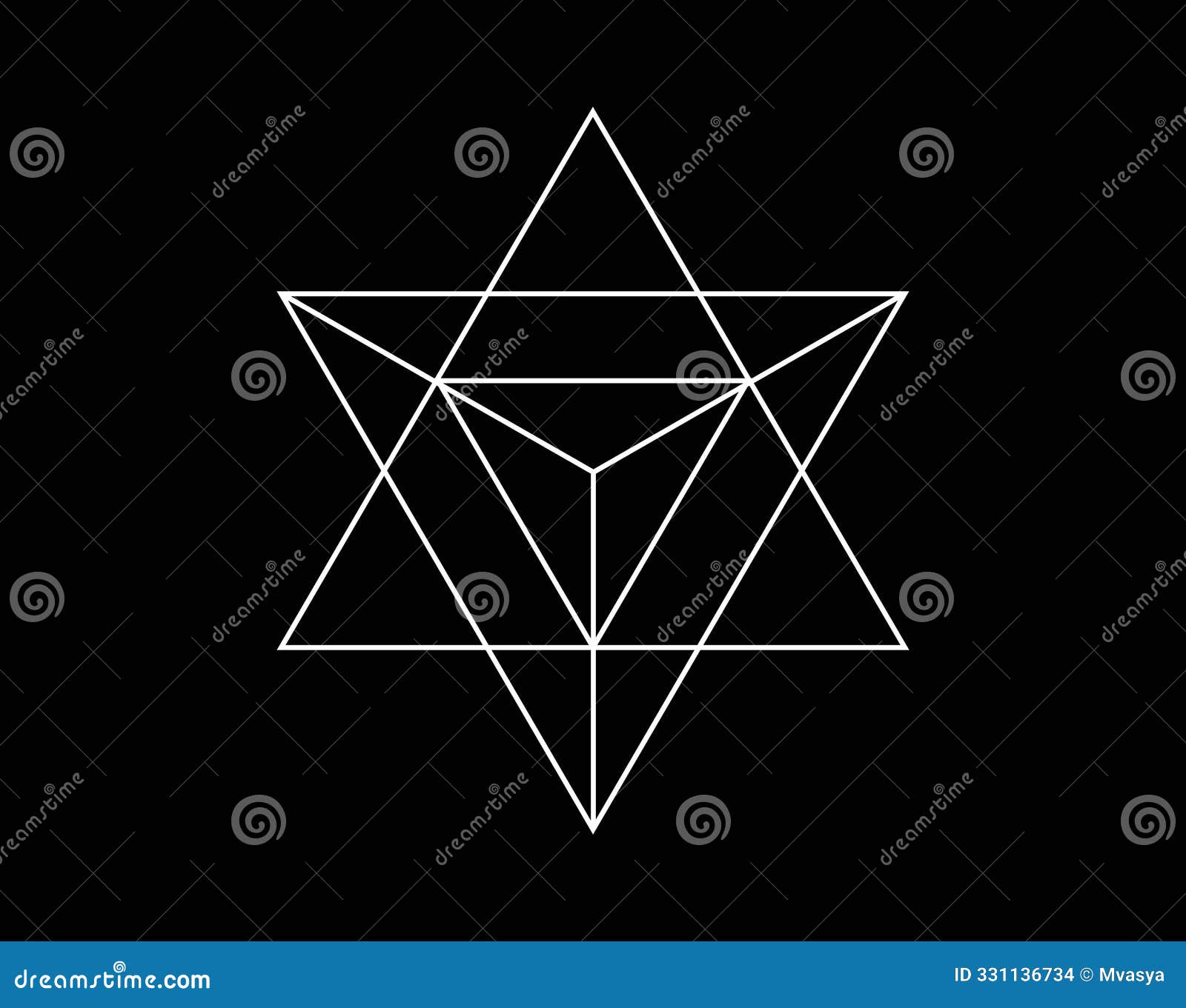 Sacred Geometric Patterns of Merkaba. Sacred Geometry Merkabah Symbol ...