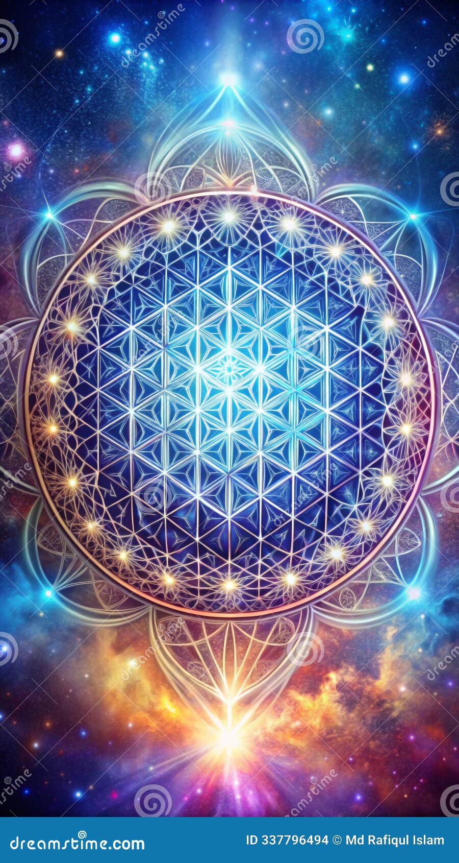 Sacred Geometry a Complex Design. Generative AI Stock Photo - Image of ...