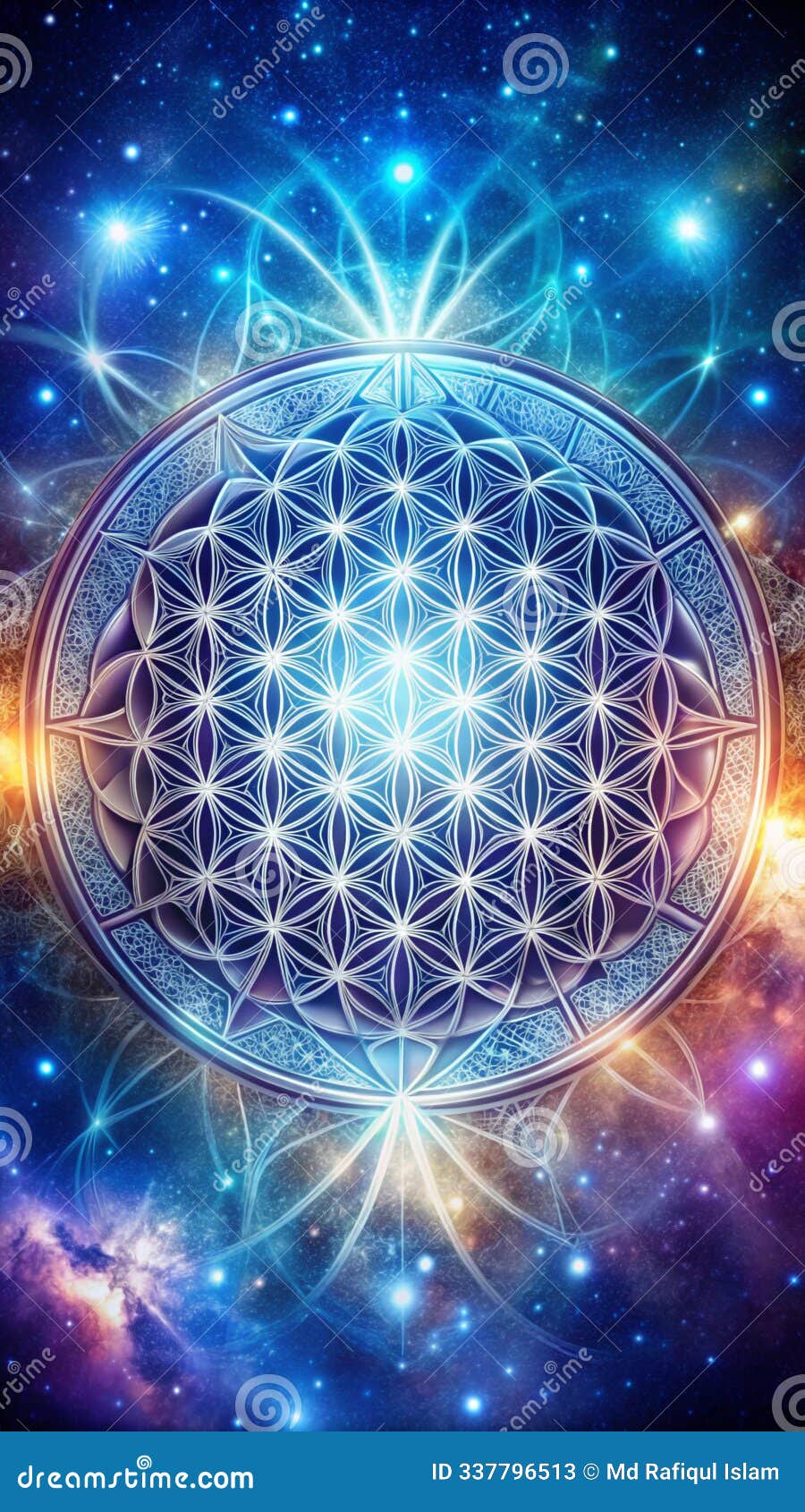 Sacred Geometry a Complex Design. Generative AI Stock Illustration ...