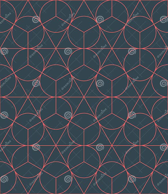 Sacred Geometry Complexity Structure Outline Seamless Pattern Vector Abstraction Stock Vector ...