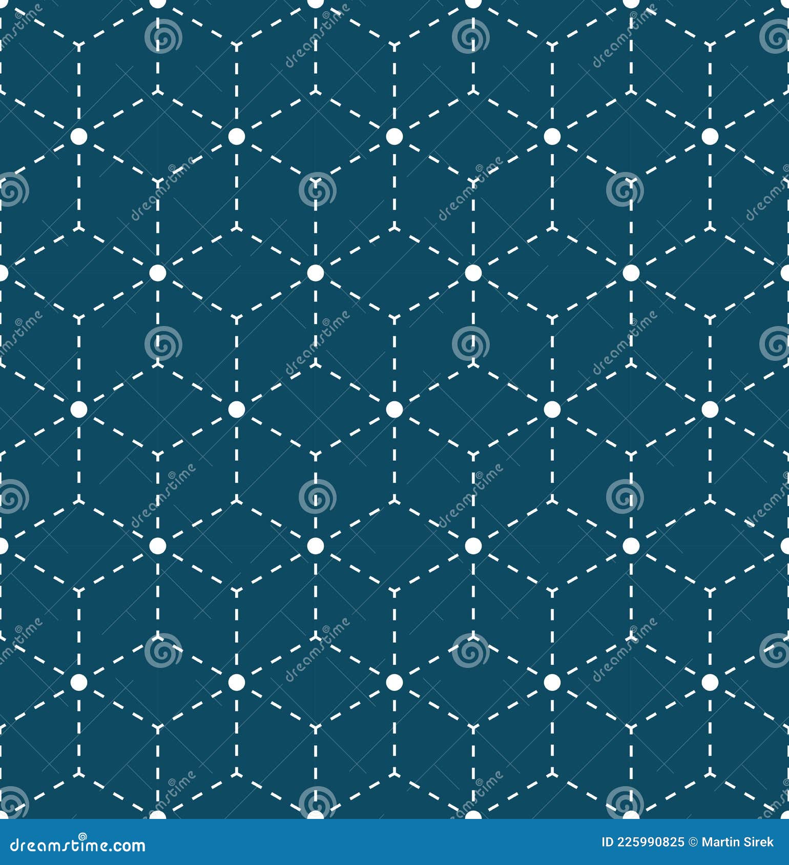 Sacred Geometry Grid Graphic Deco Hexagon Dashed Pattern Stock Vector ...