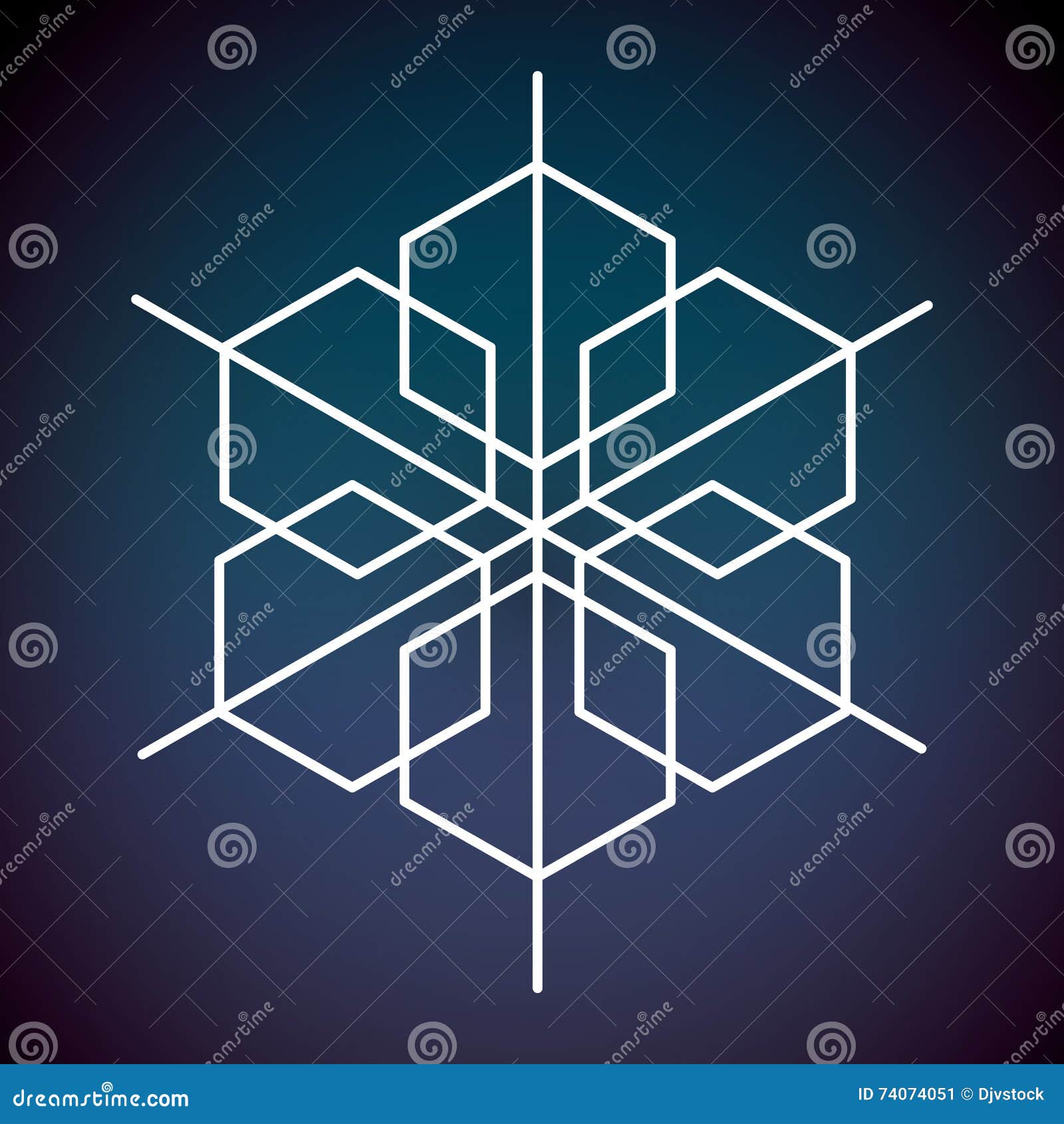 Sacred Geometry Icon. White Shape Design. Vector Graphic Stock ...