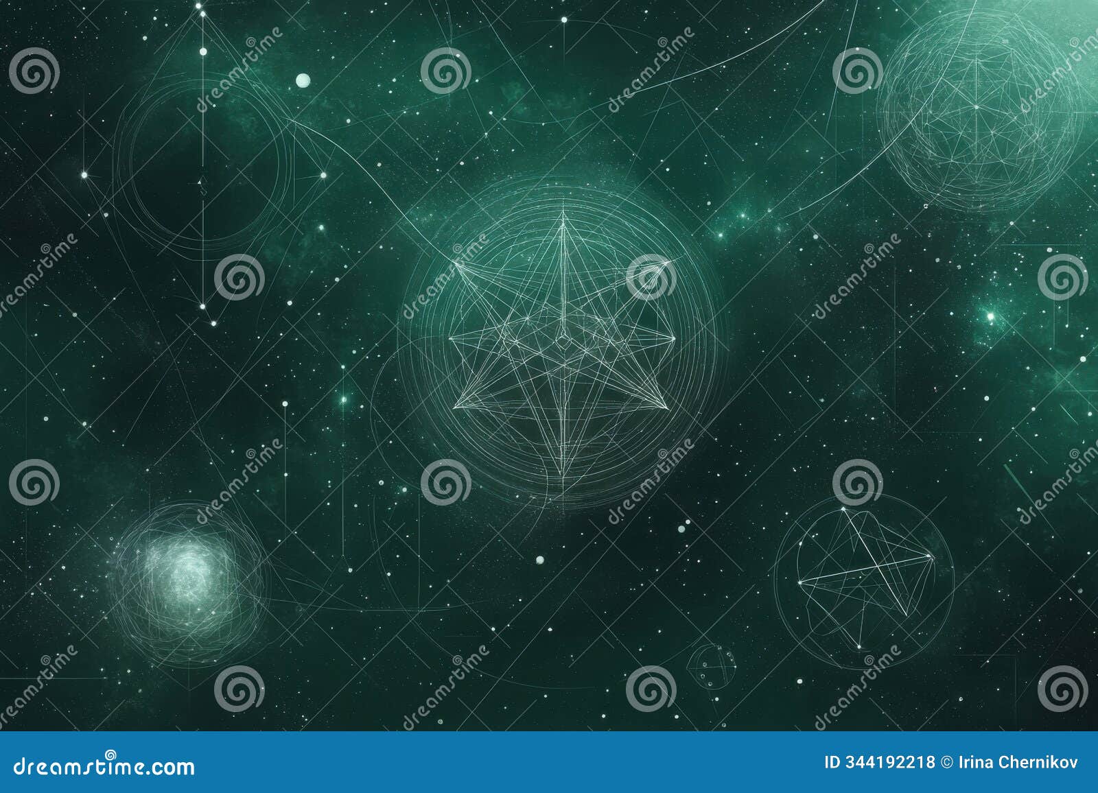 Sacred Geometry in Minimalistic Cosmic Design for Themed Art Projects ...
