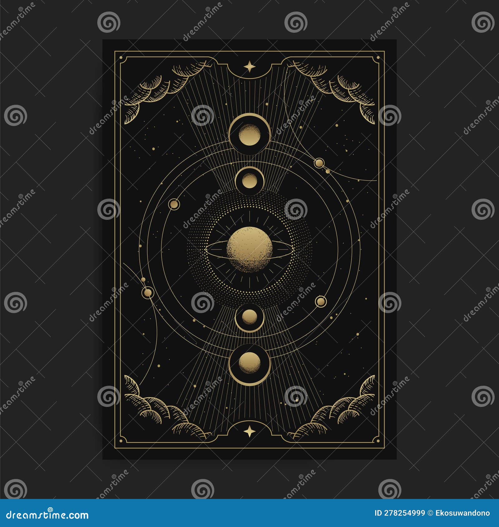 Sacred Geometry Of The Moon And Planets And Their Orbits Vector ... Sacred Geometry Of The Moon And Planets And Their Orbits Vector ...