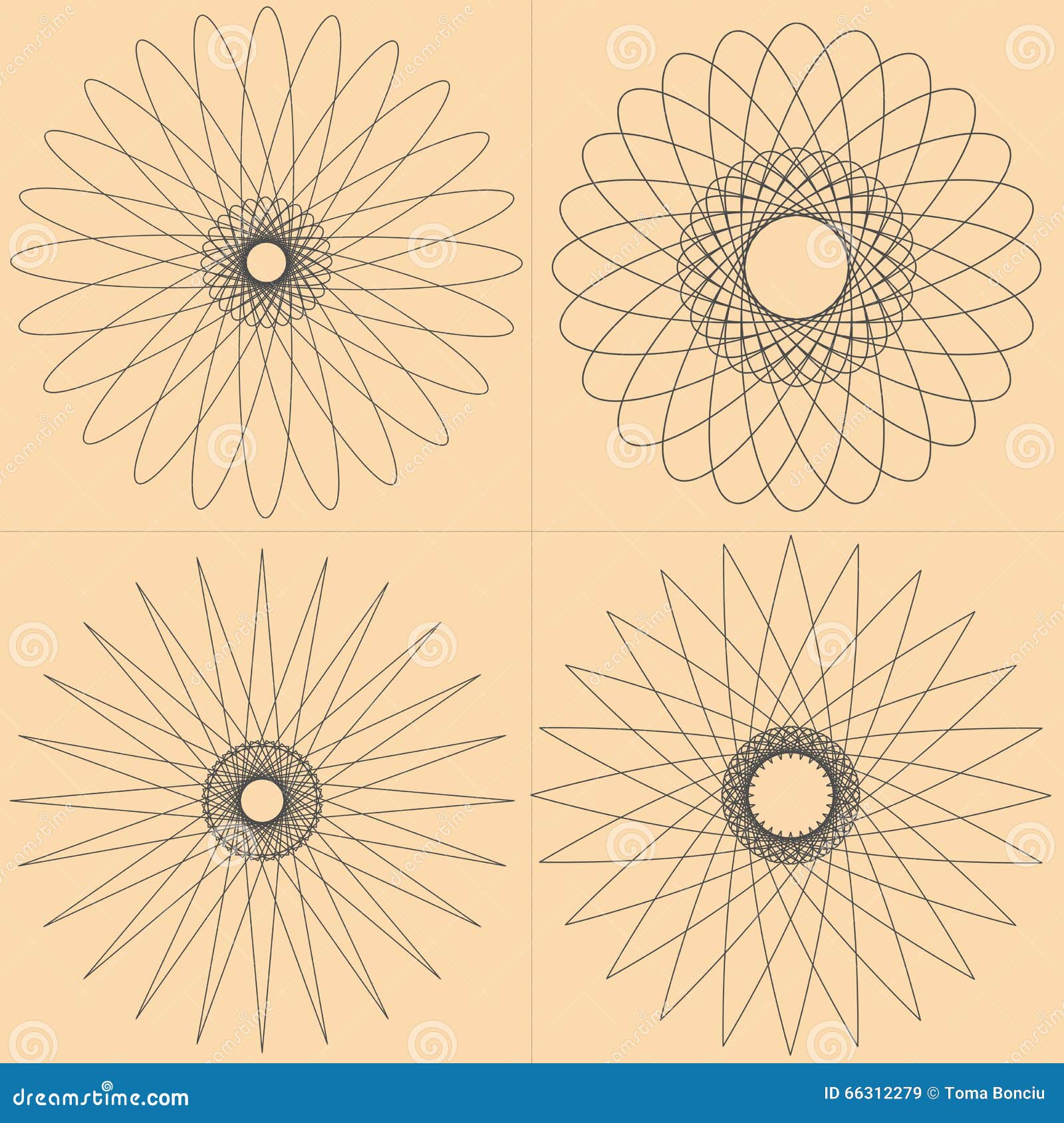 Sacred Geometry Spiral Circle