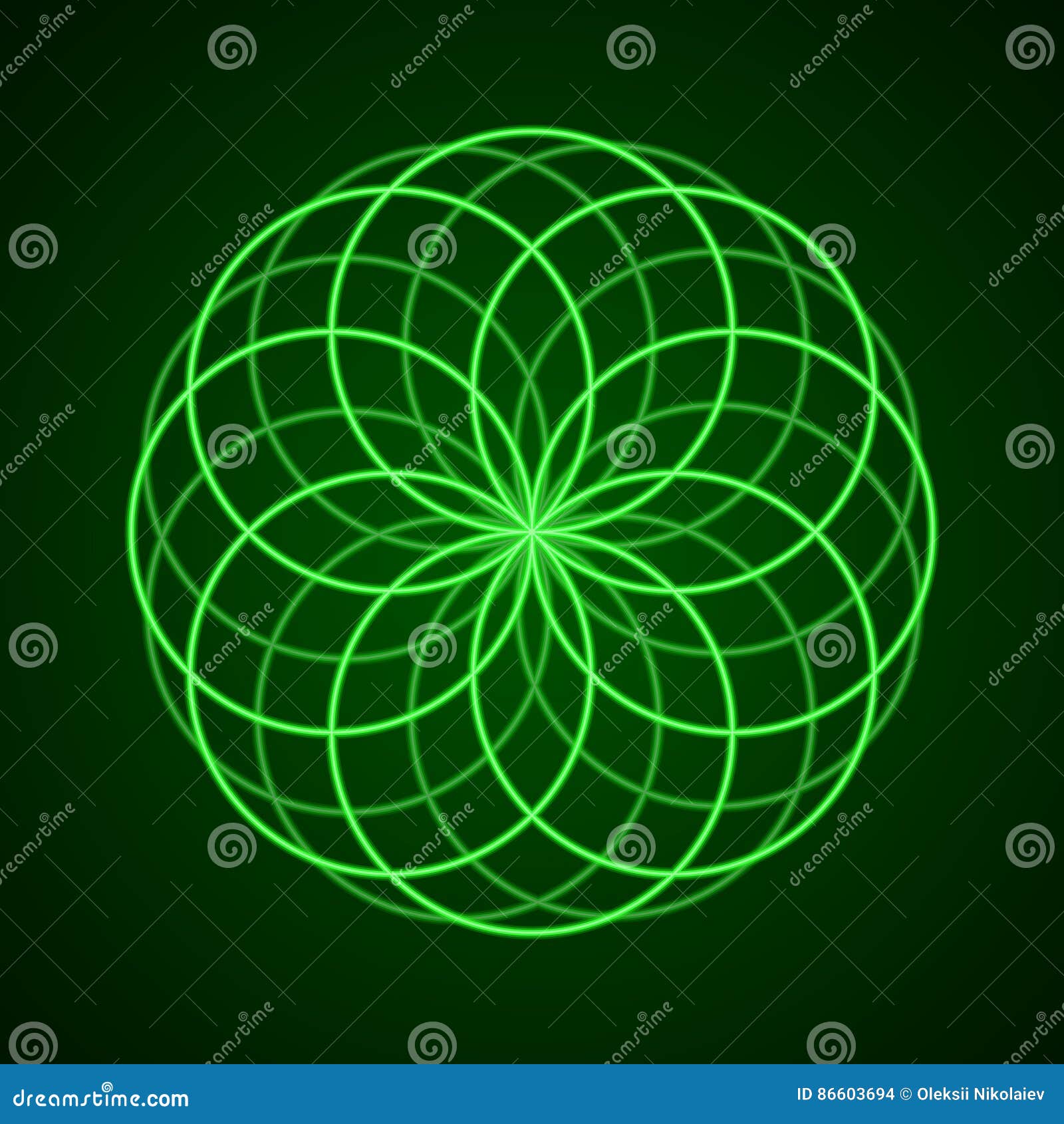 Sacred Geometry. Symbol of Harmony Stock Vector - Illustration of ...