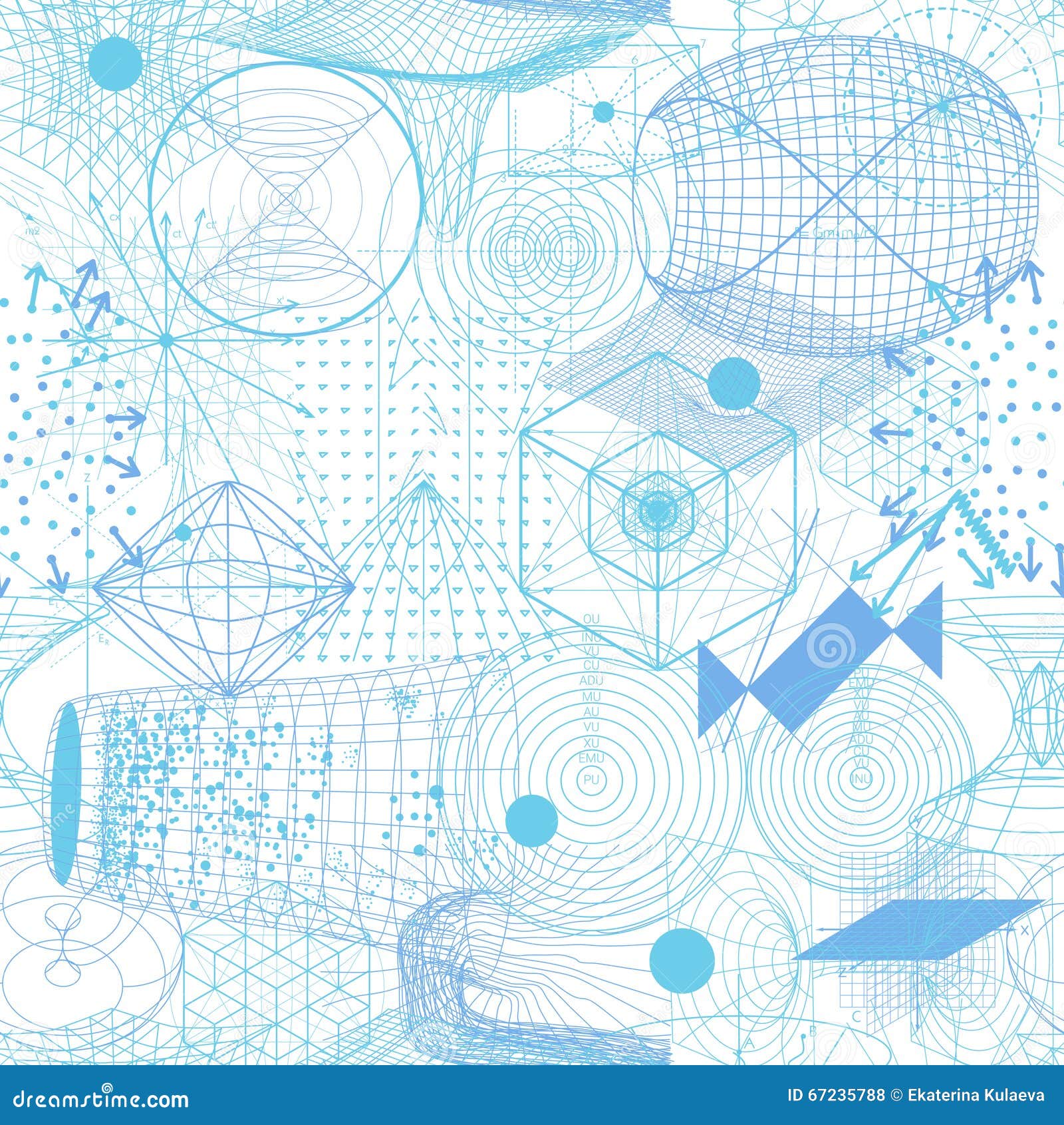 Sacred Geometry Symbols and Elements Wallpaper Seamless Pattern Stock ...