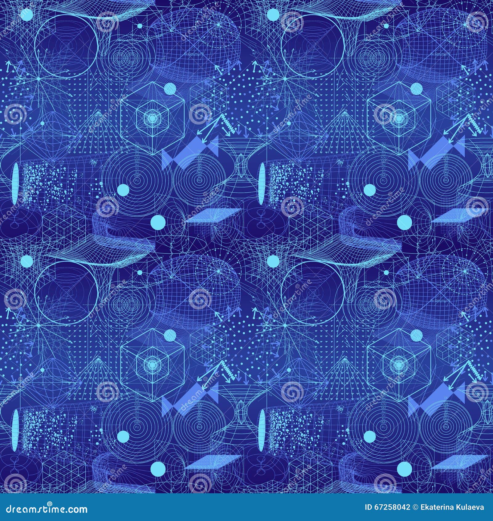 Sacred Geometry Symbols and Elements Wallpaper Seamless Pattern Stock ...