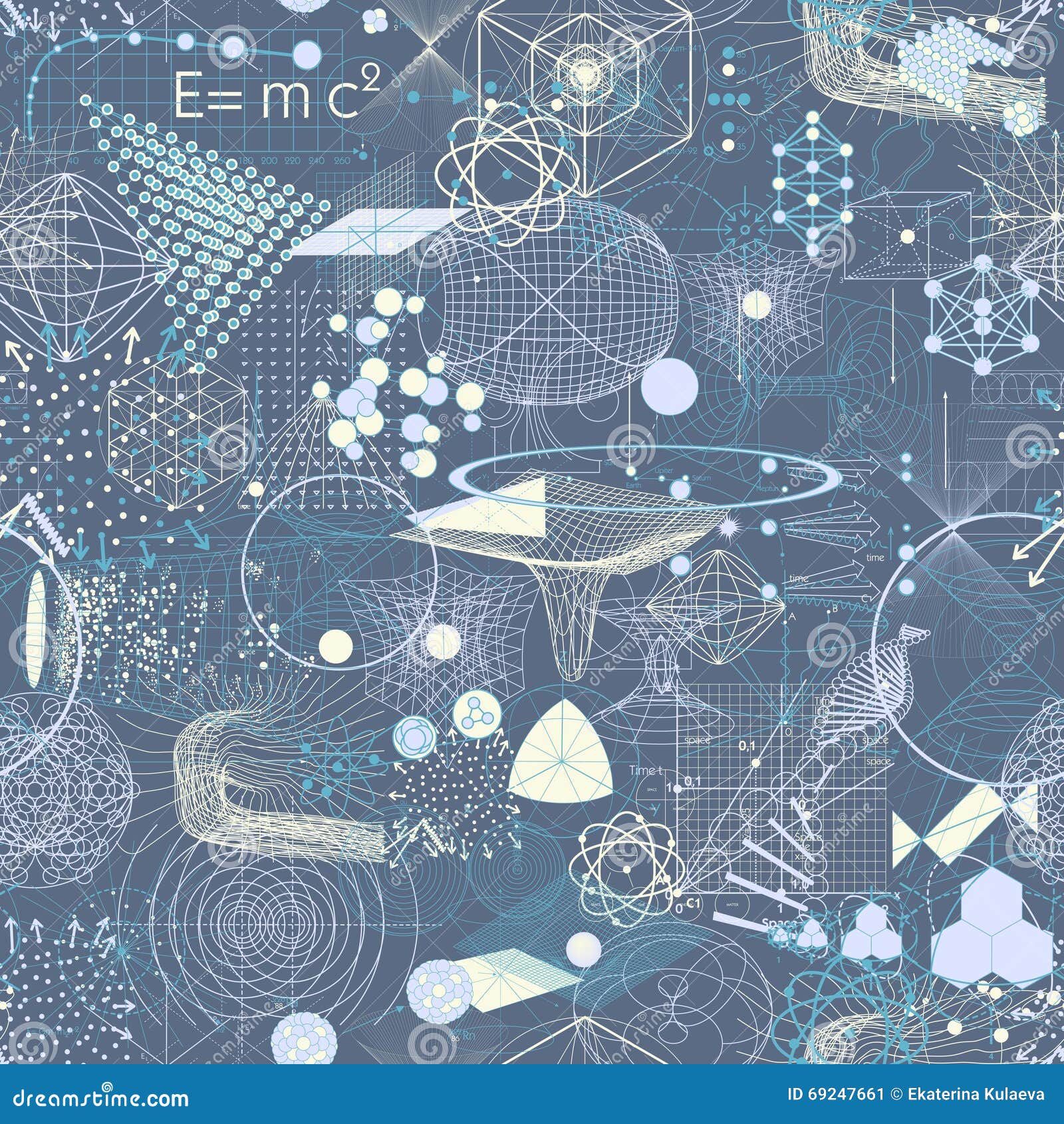 Sacred Geometry Symbols and Elements Wallpaper Seamless Pattern Stock ...