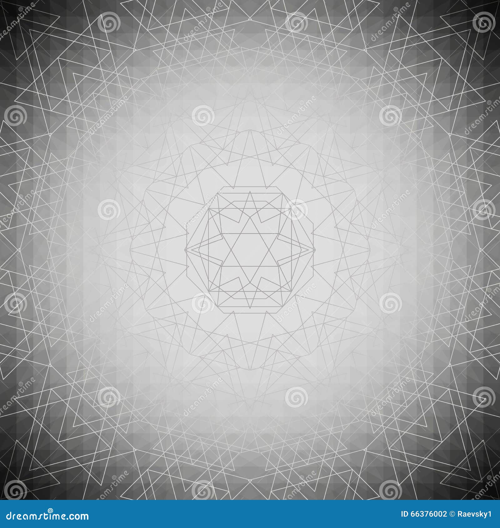 Sacred Geometry, Triangle Design Gray Background. Abstract Vector ...