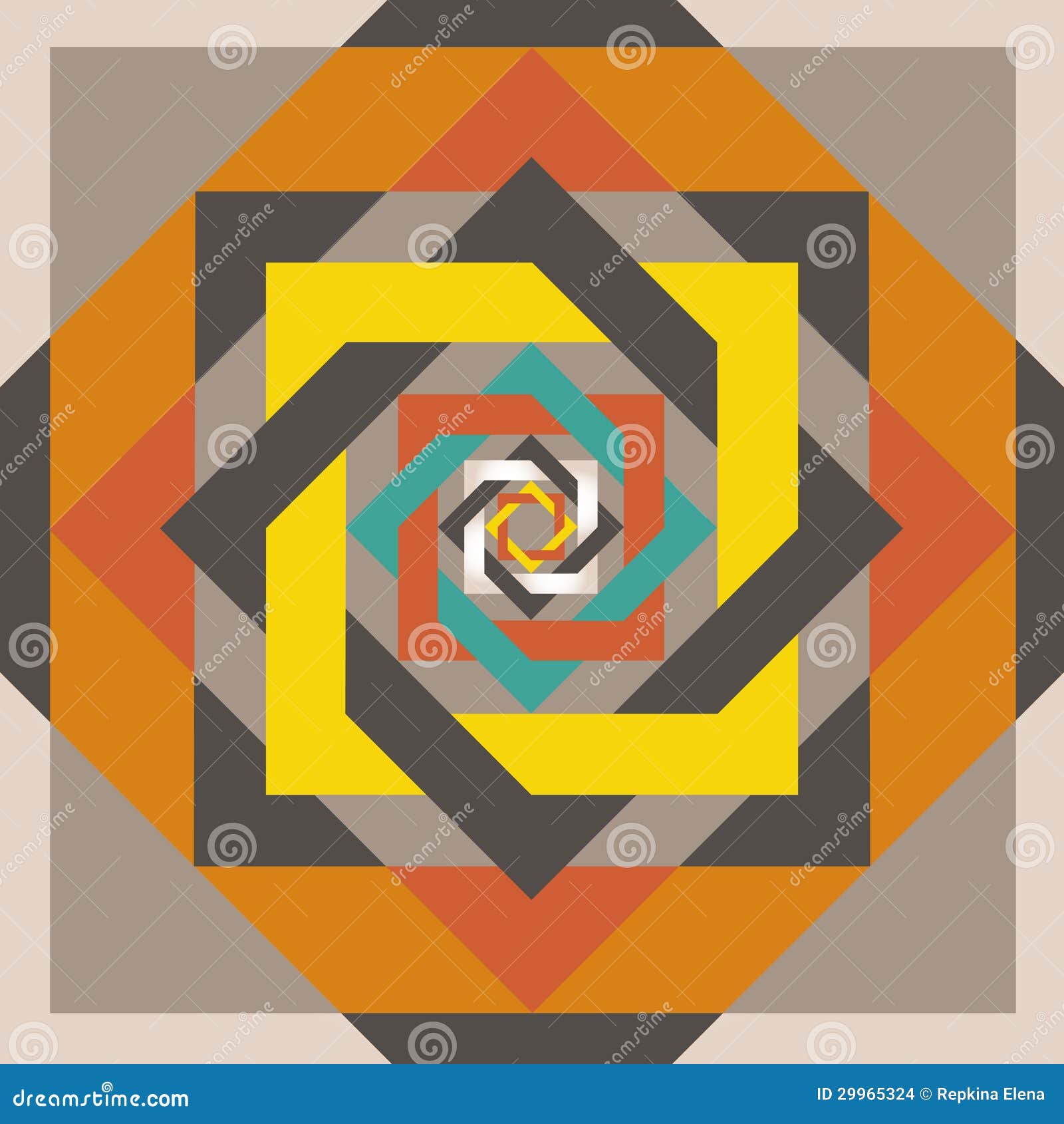 Geometrical Design Squeare in a Square Stock Vector - Illustration of ...