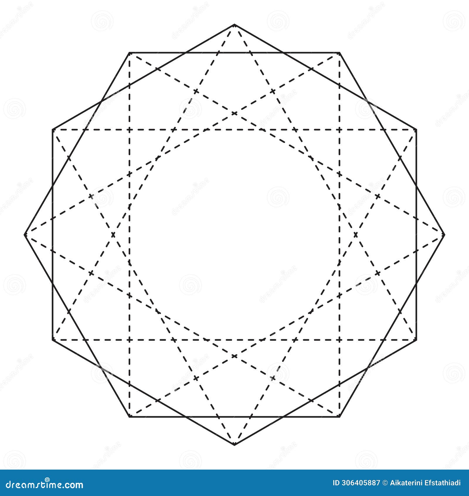 Sacred Geometry Vector Design Element Stock Vector Illustration Of Line Esoteric 306405887