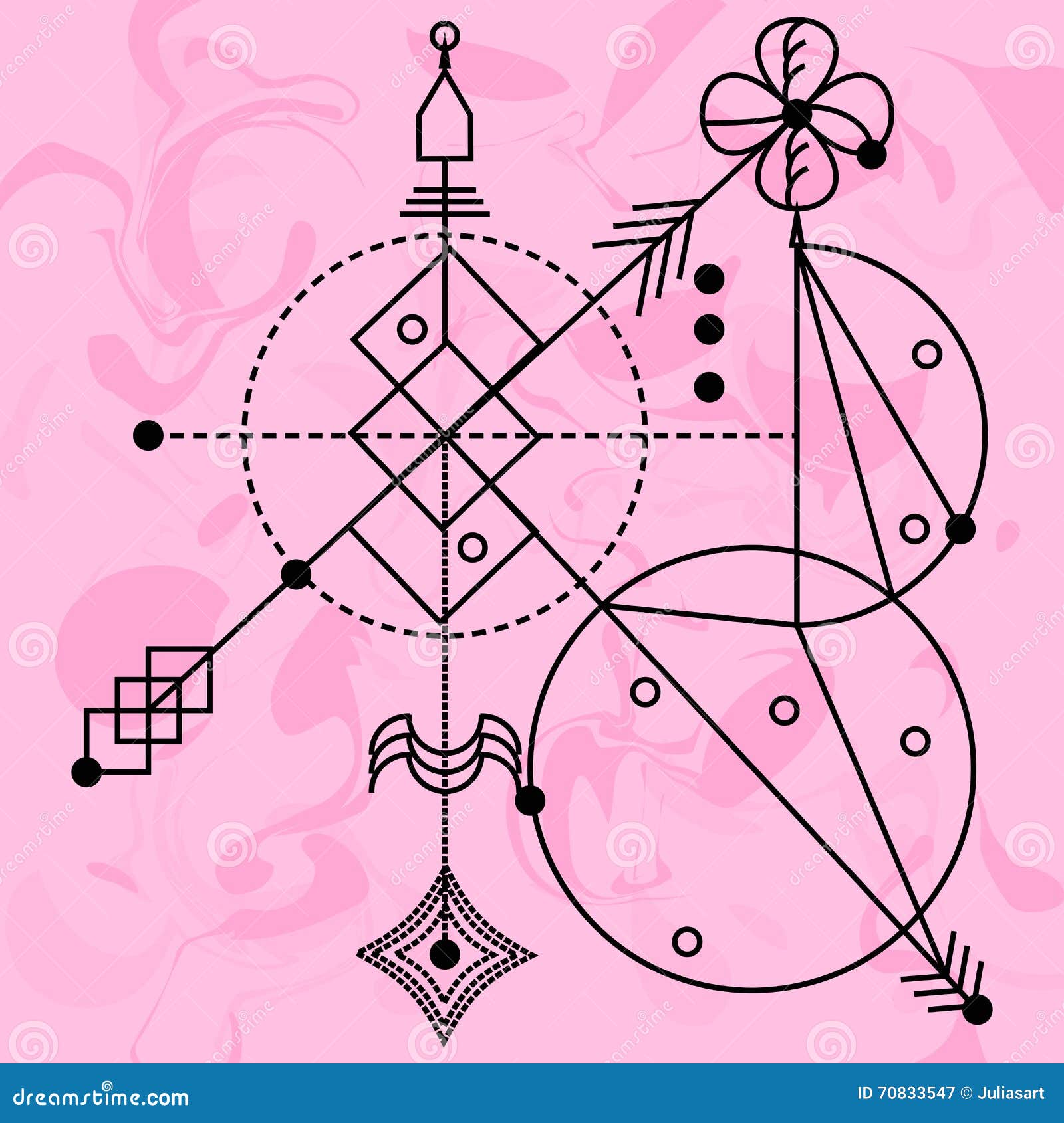 Sacred Geometry, Vector Graphic Design Elements. Stock Vector ...