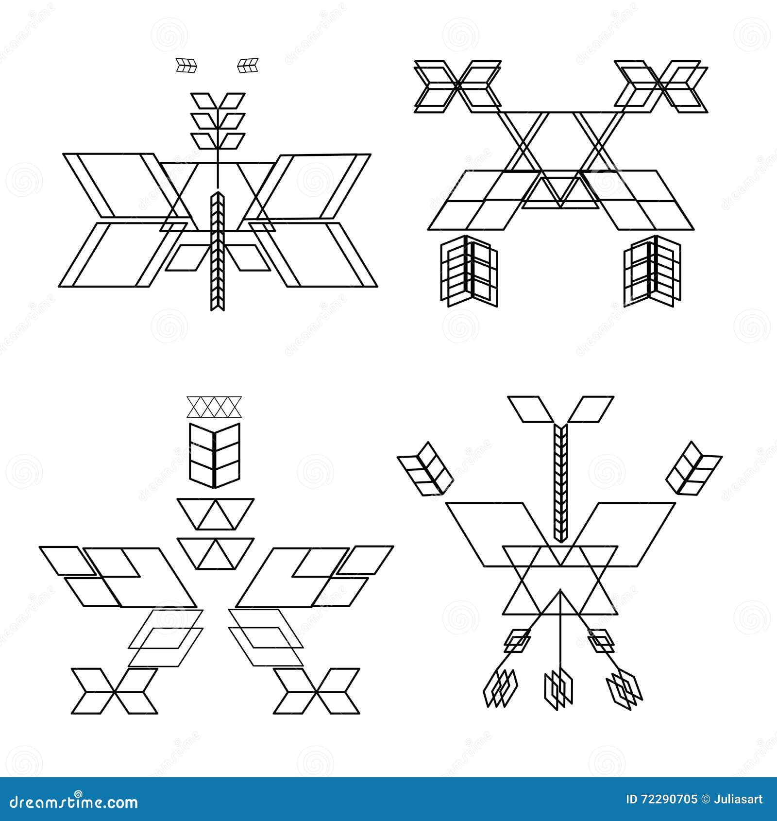 Sacred Geometry, Vector Graphic Design Elements. Stock Vector ...