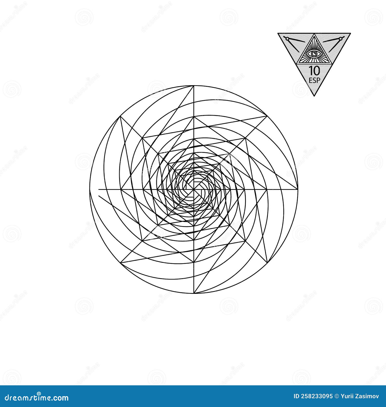 Sacred Geometry. Vector Illustration Isolated on White. Sacred Geometry ... Sacred Geometry. Vector Illustration Isolated on White. Sacred Geometry ...