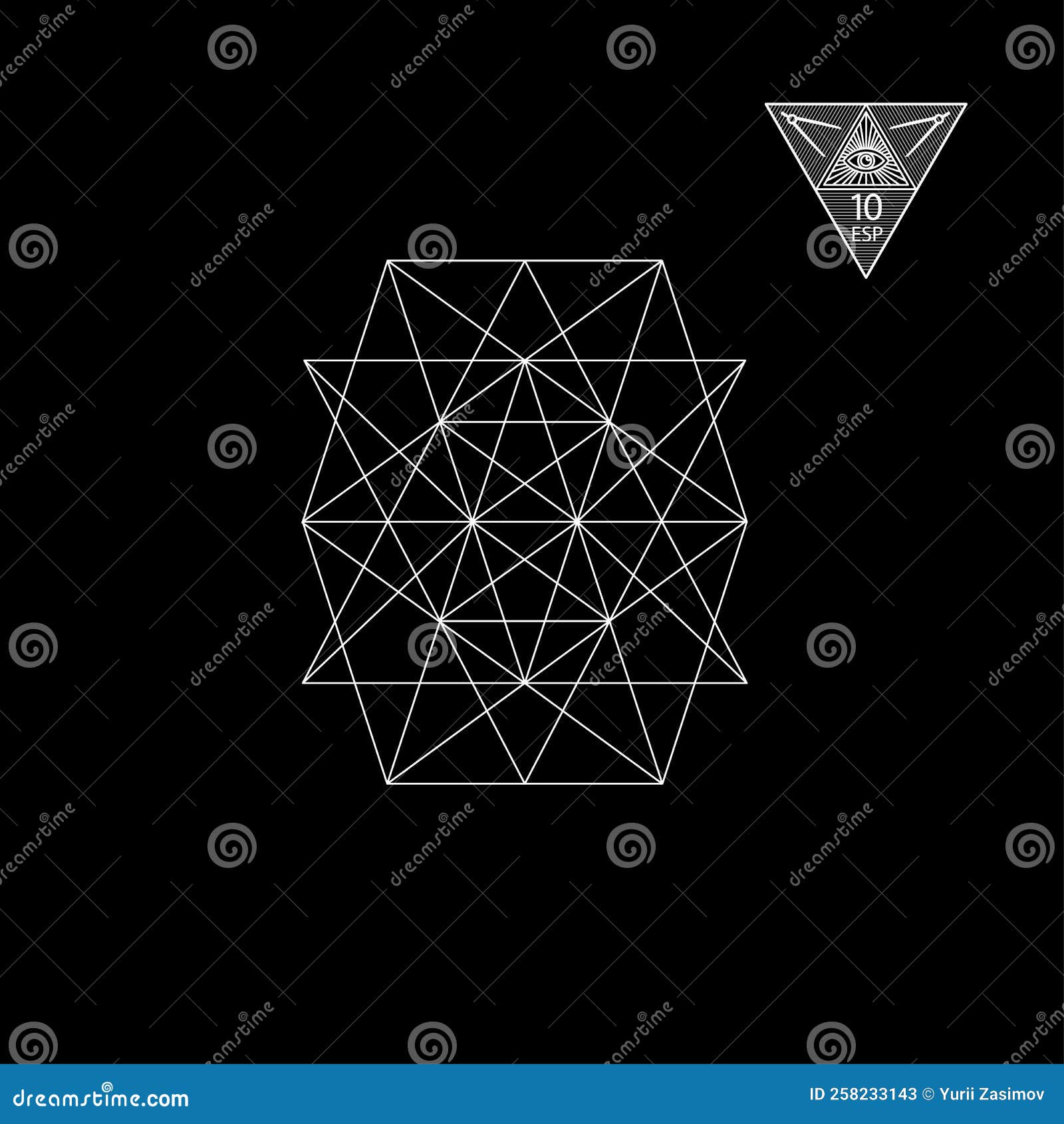Sacred Geometry. Vector Illustration Isolated on White. Sacred Geometry ...