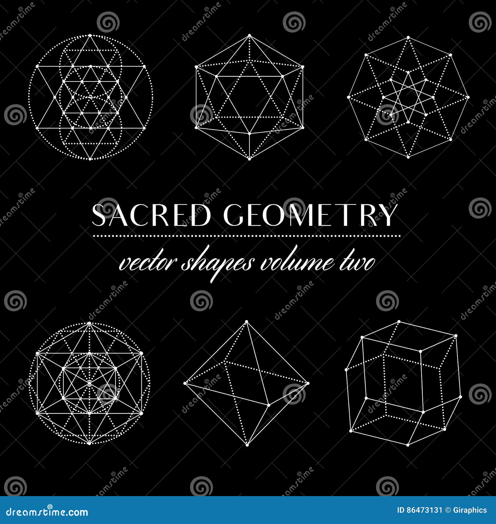 Sacred Geometry Volume Two stock vector. Illustration of fruit - 86473131
