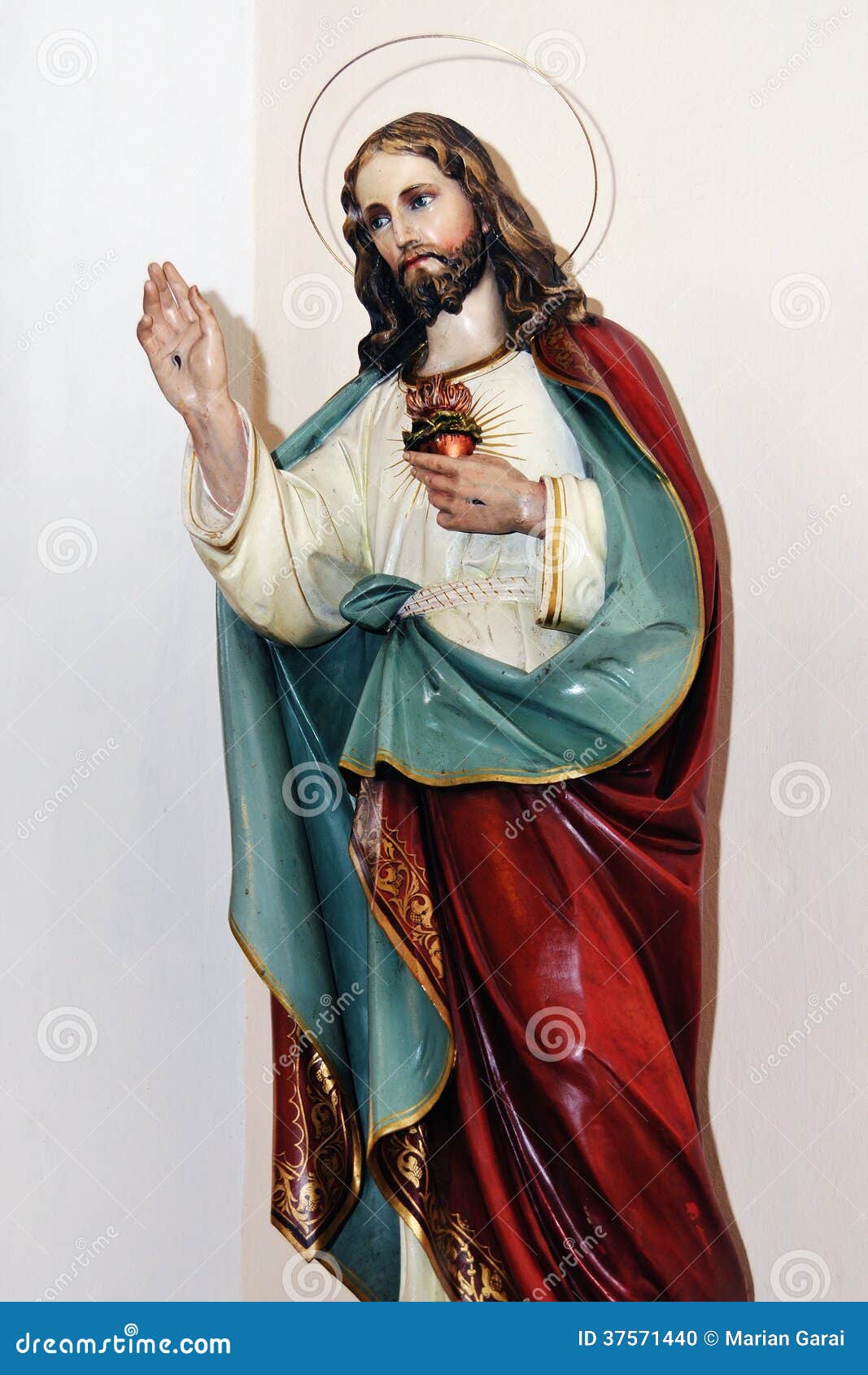 Sacred Heart of Jesus stock photo. Image of historical - 37571440