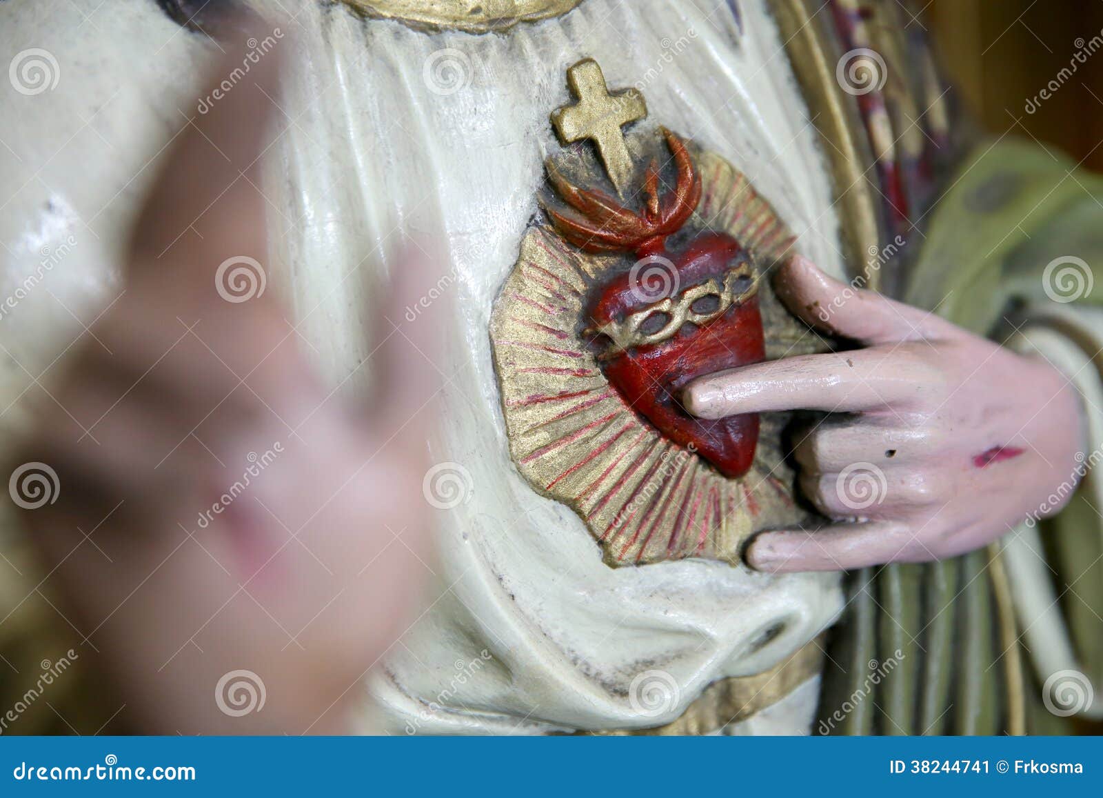 Sacred Heart of Jesus Christ Stock Image - Image of christian, medieval ...