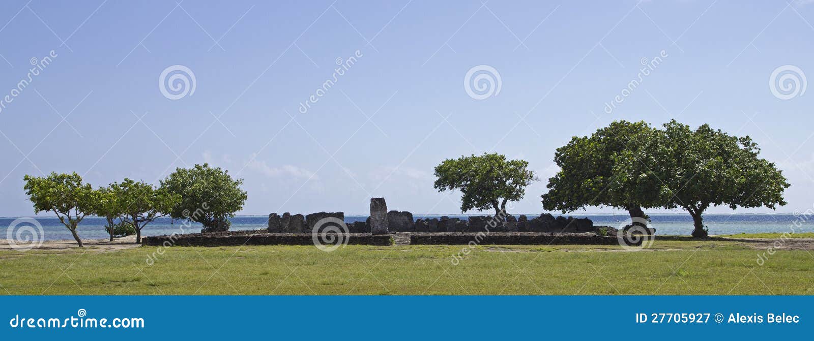 Sacred marae stock image. Image of polynesia, exterior - 27705927