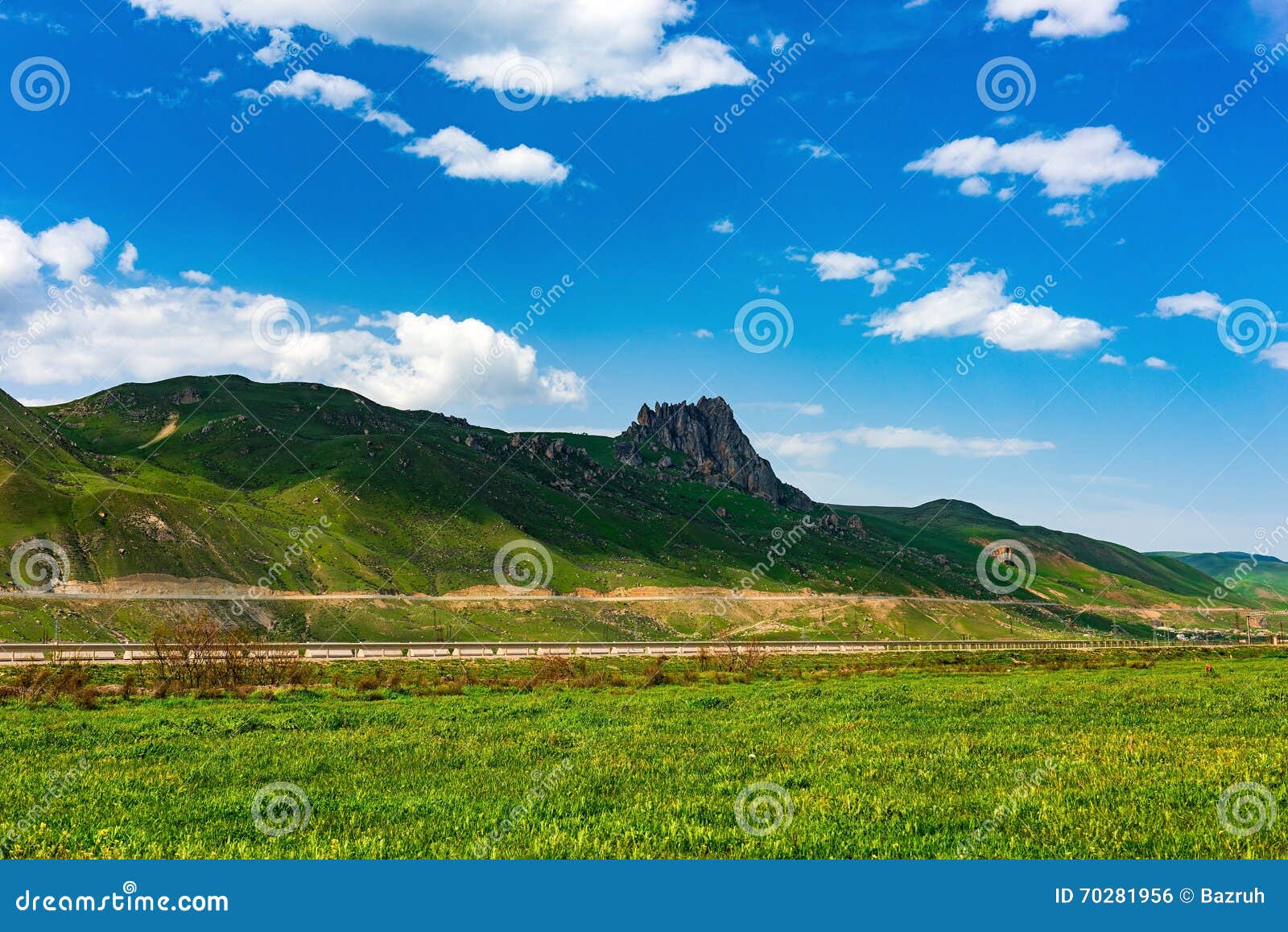 Sacred Mountain Besh Barmag Stock Photo - Image of tourism, sacred ...