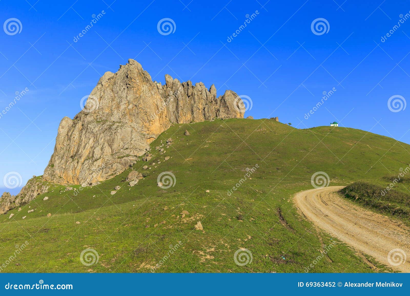 Sacred Mountain Beshbarmak in Azerbaijan Stock Photo - Image of ...
